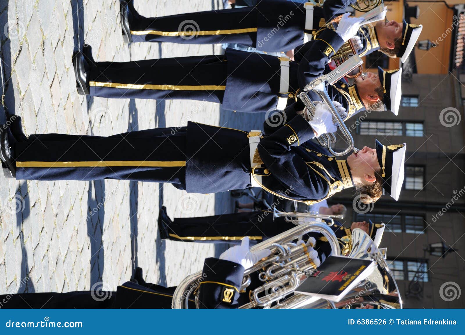Military Band Marches Down The Mall During Trooping The Colour Military ...