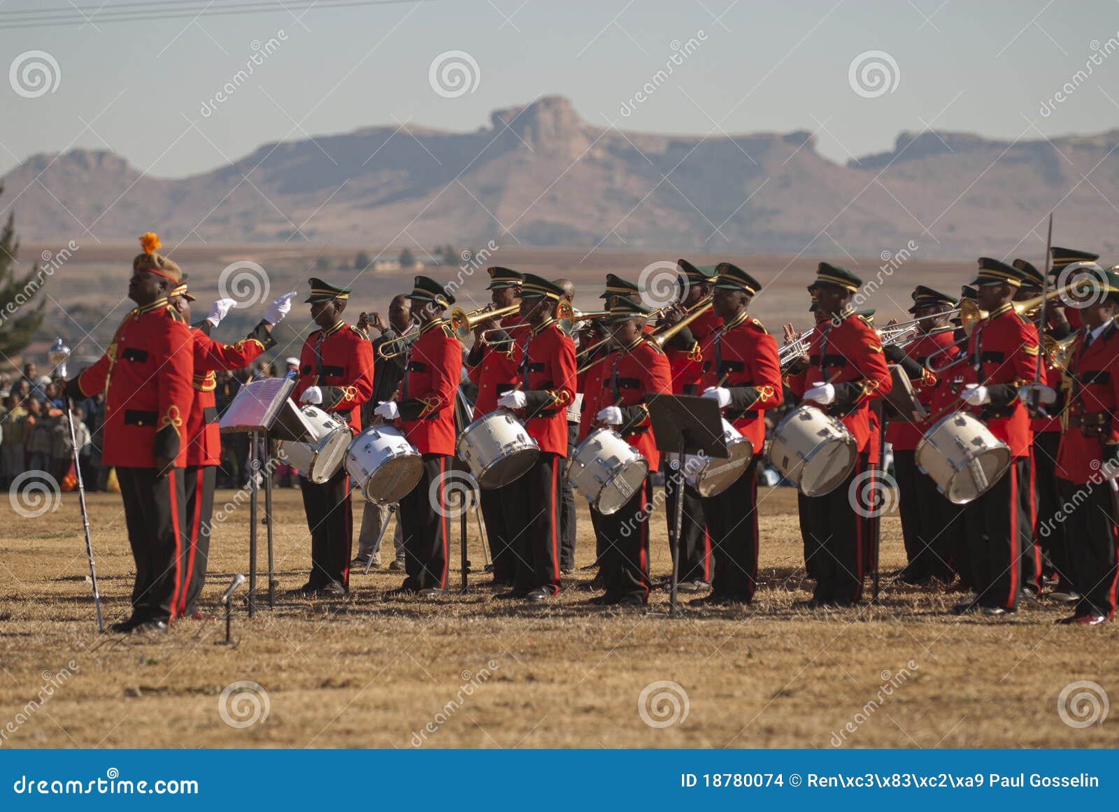 Military Band and Conductor Editorial Stock Image - Image of royal ...