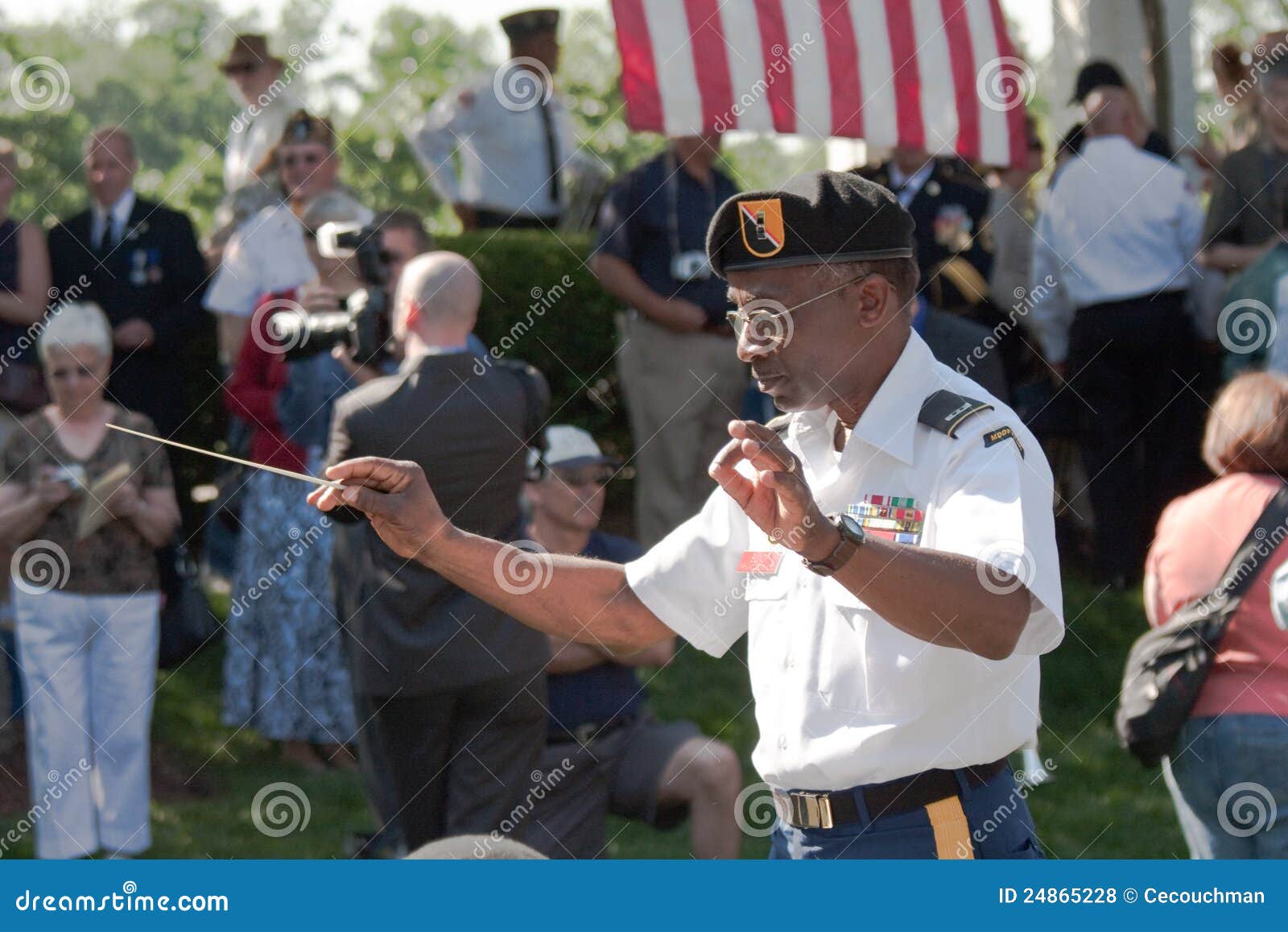 Military Band Director editorial stock photo. Image of force - 24865228