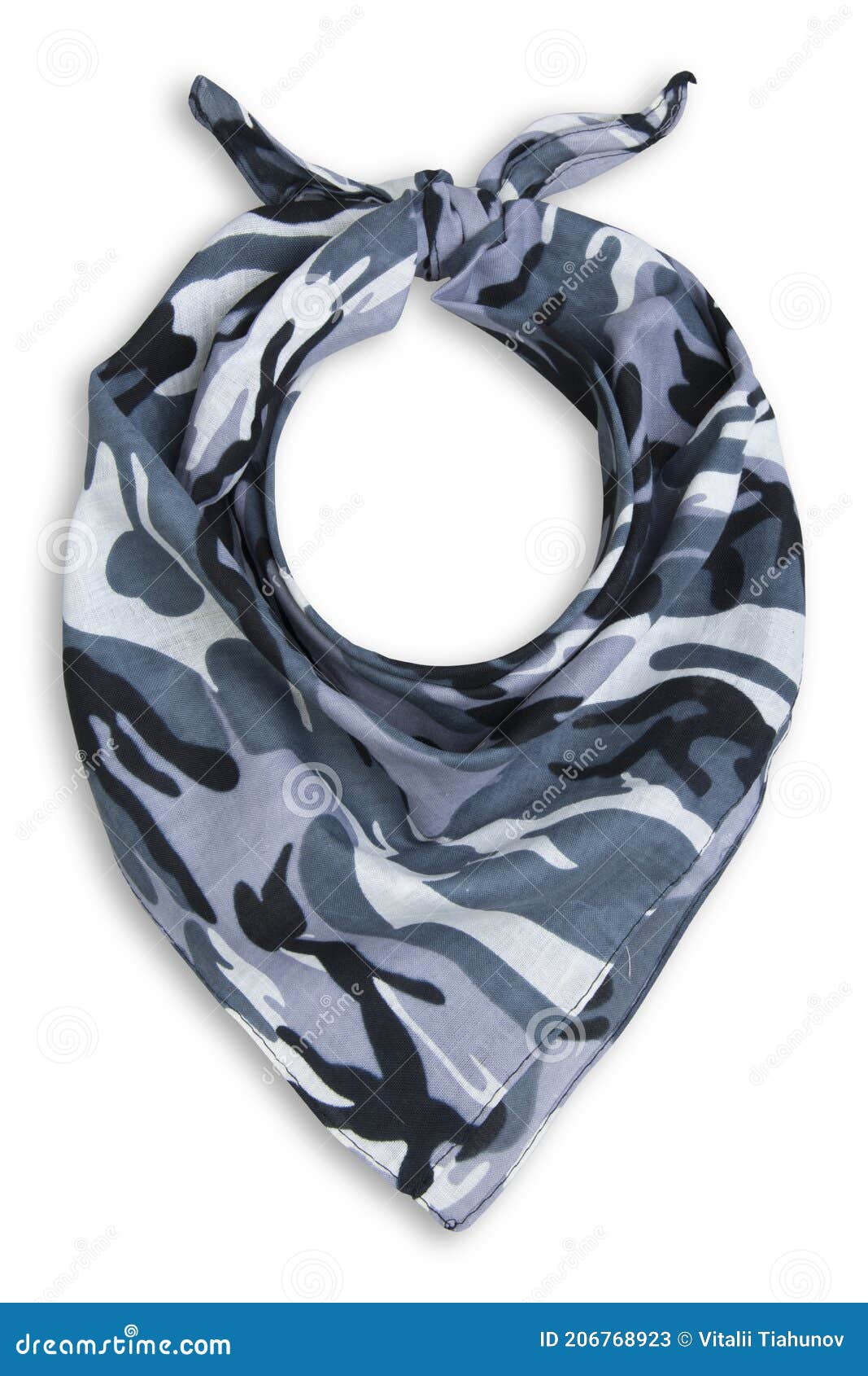 Military Bandana on a White Background Stock Image - Image of accessory ...