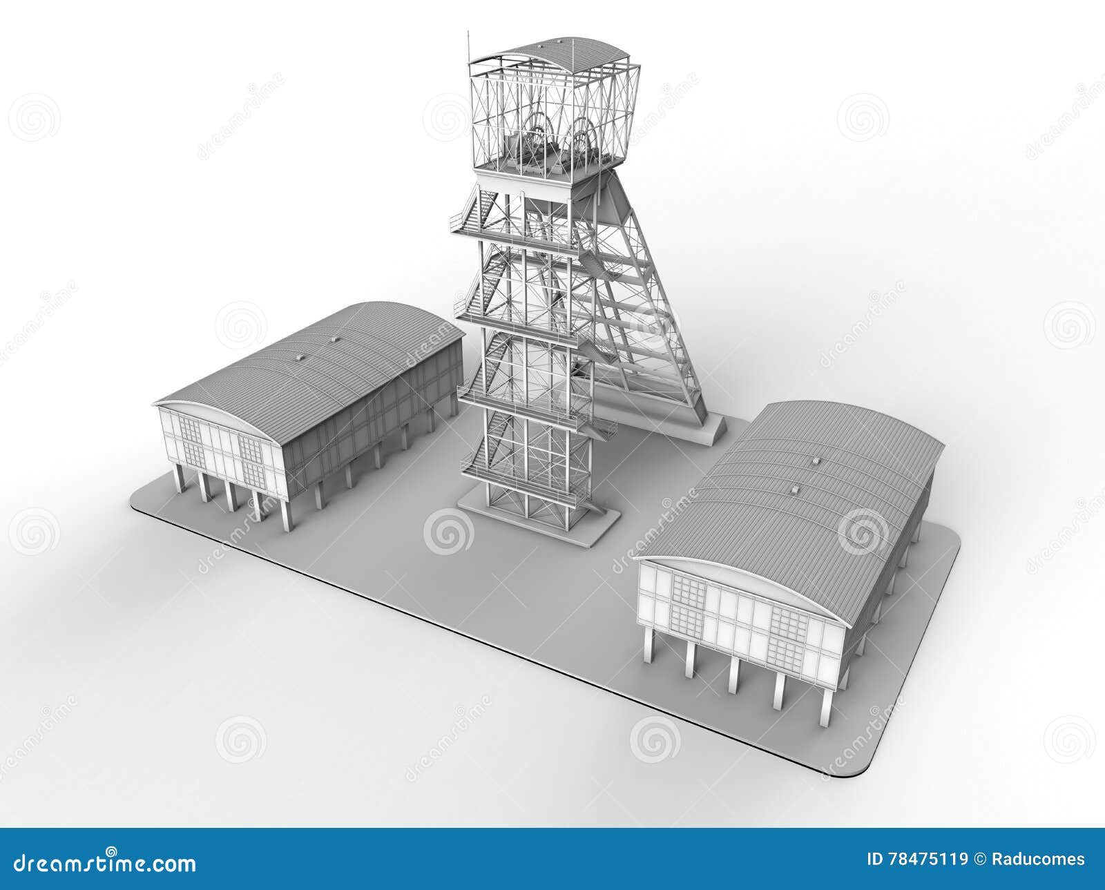 Military Barracks Illustration Stock Illustration - Illustration of ...