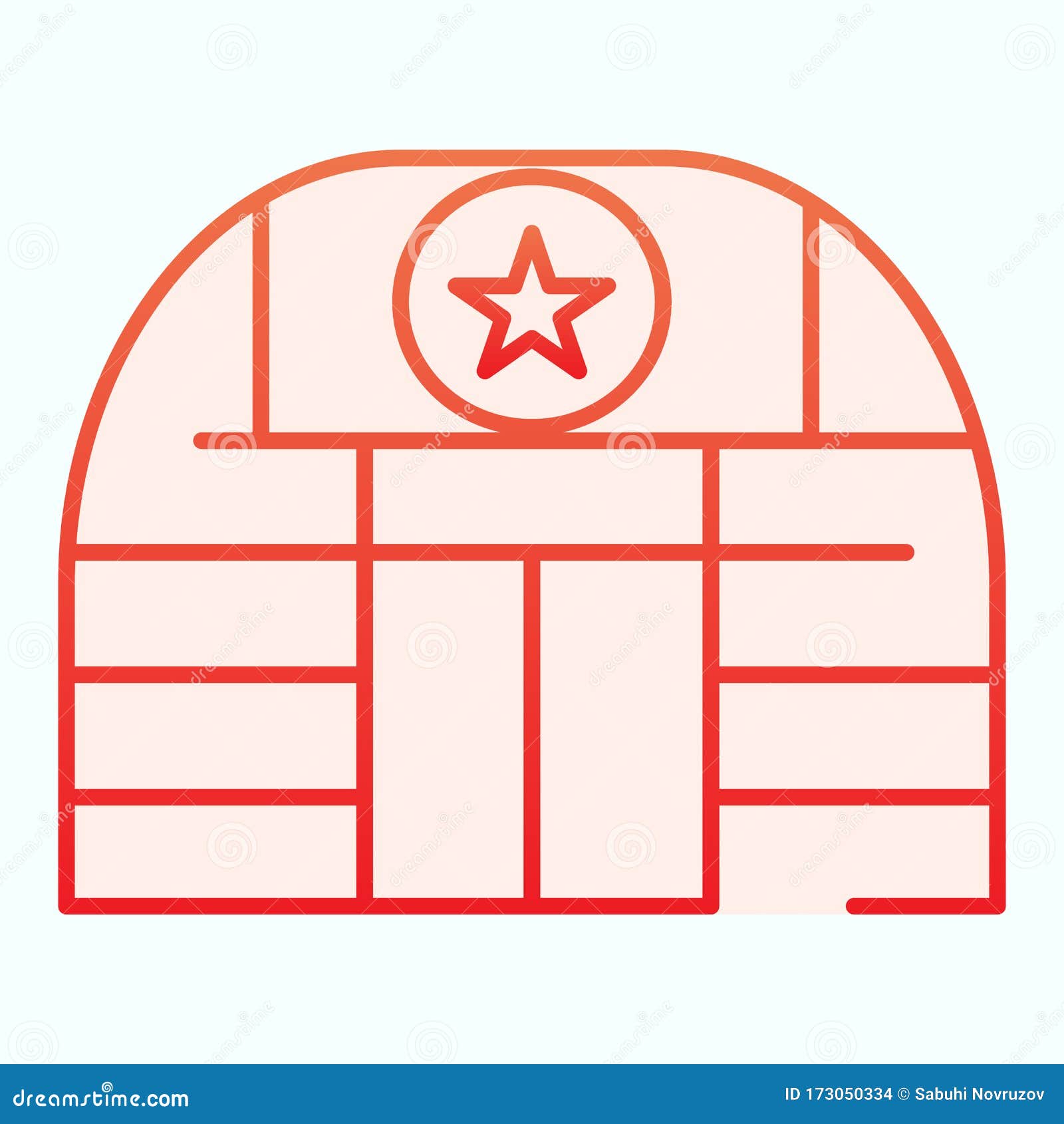 Military Base Flat Icon. Army Building Vector Illustration Isolated on ...