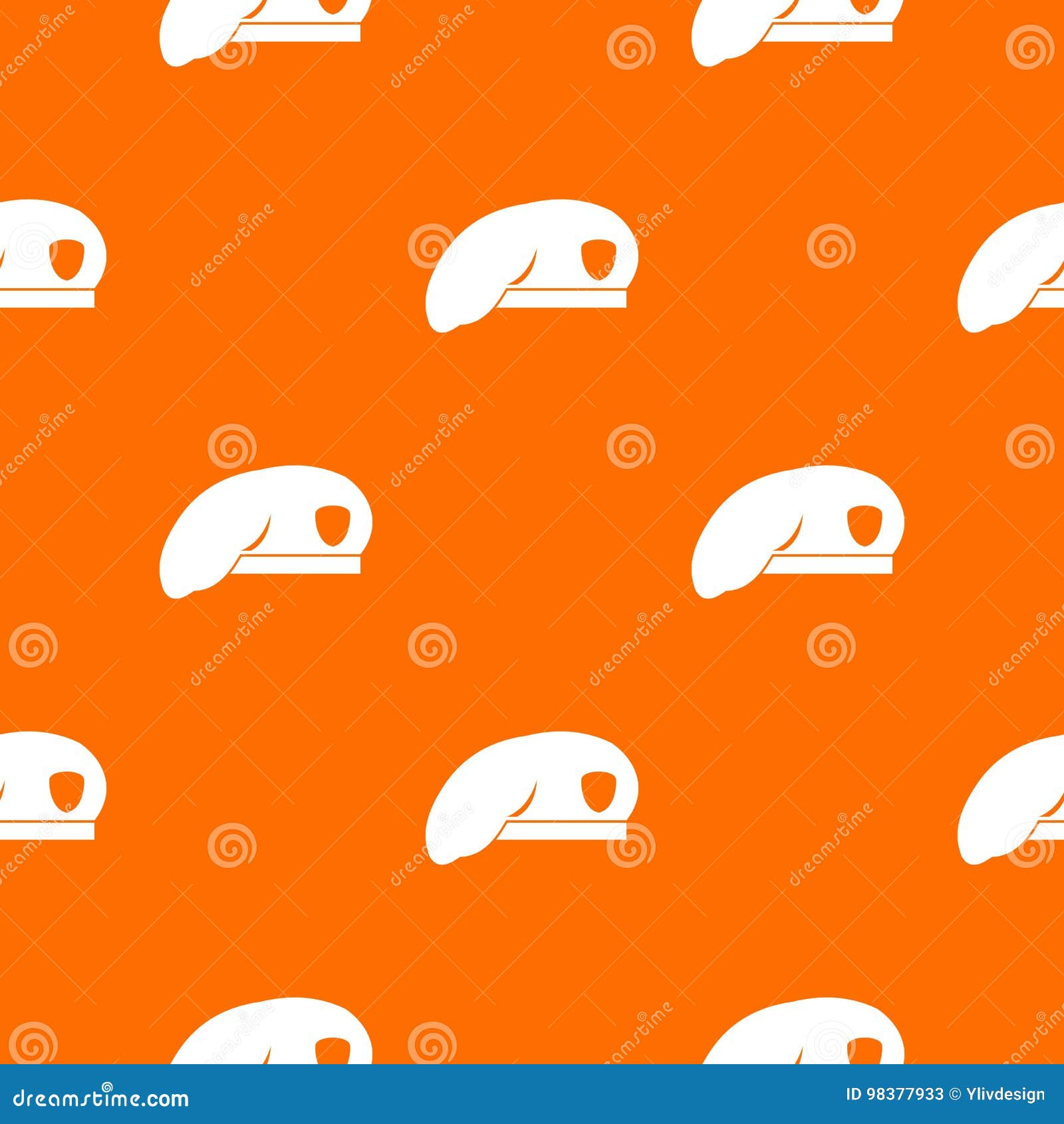 Military Beret Pattern Seamless Stock Vector - Illustration of isolated ...