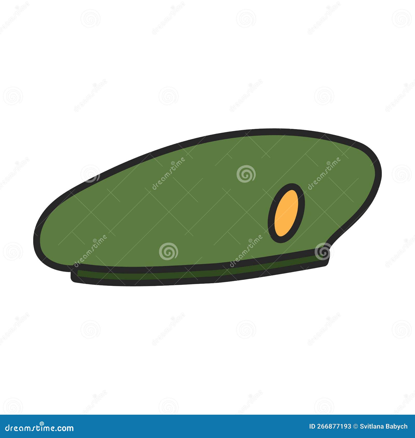 Military Beret Vector Icon.Color Vector Icon Isolated on White ...