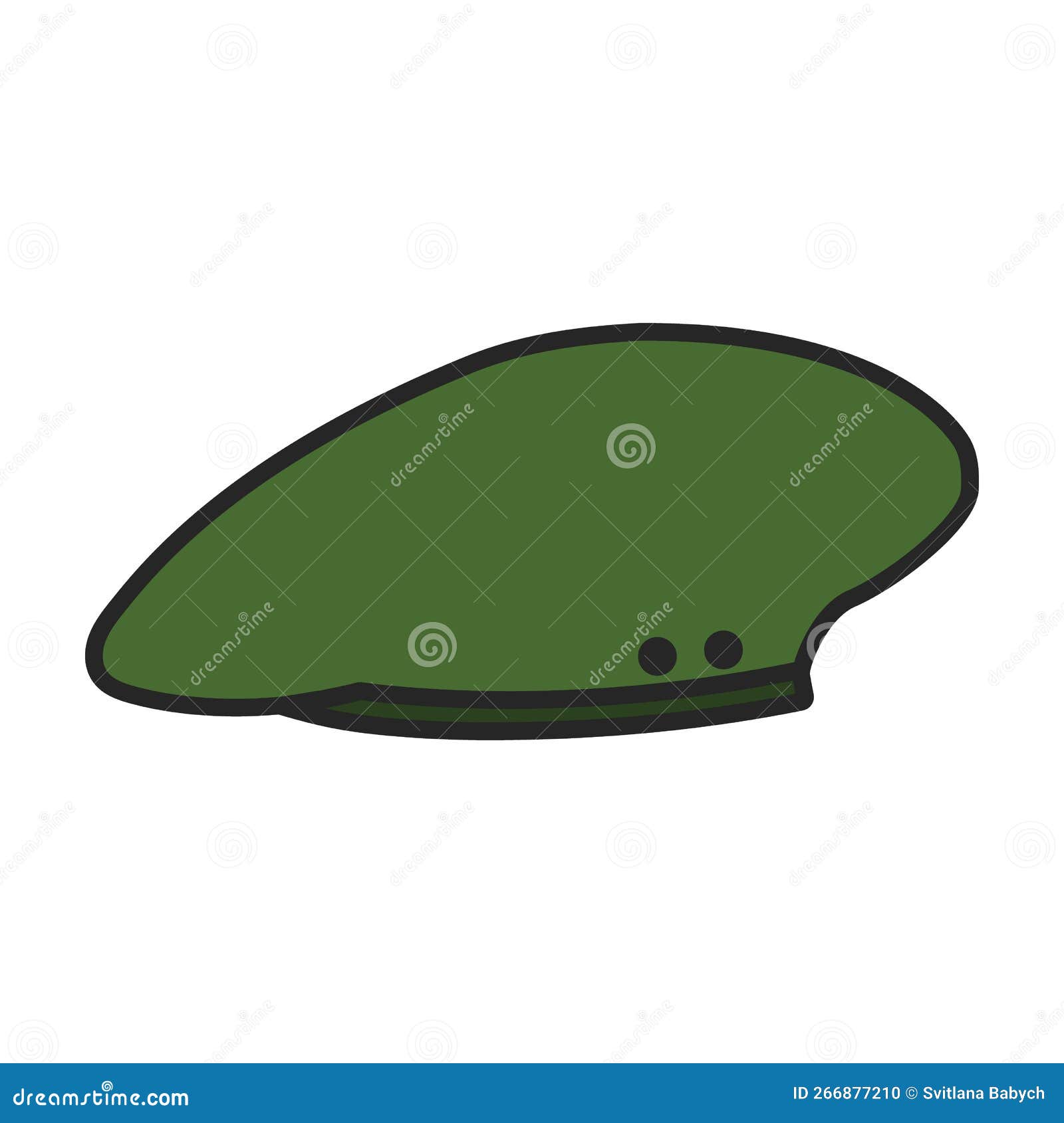 Military Beret Vector Icon.Color Vector Icon Isolated on White ...