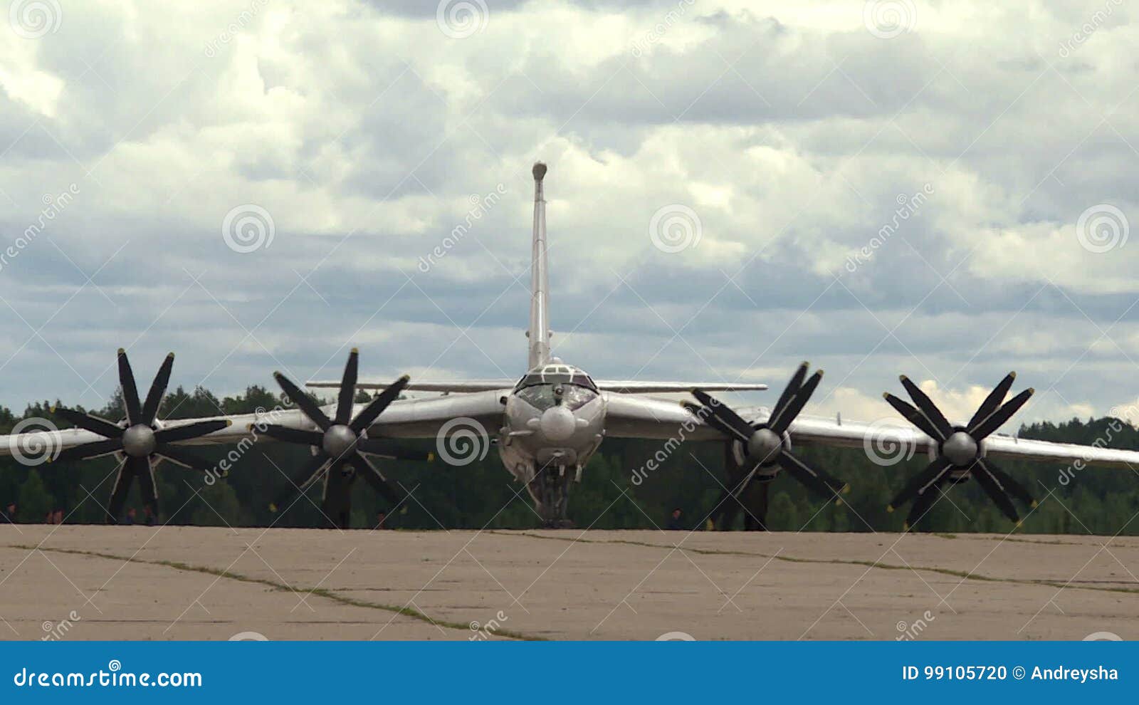 Military Bomber on the Runway. Stock Footage - Video of force, high ...