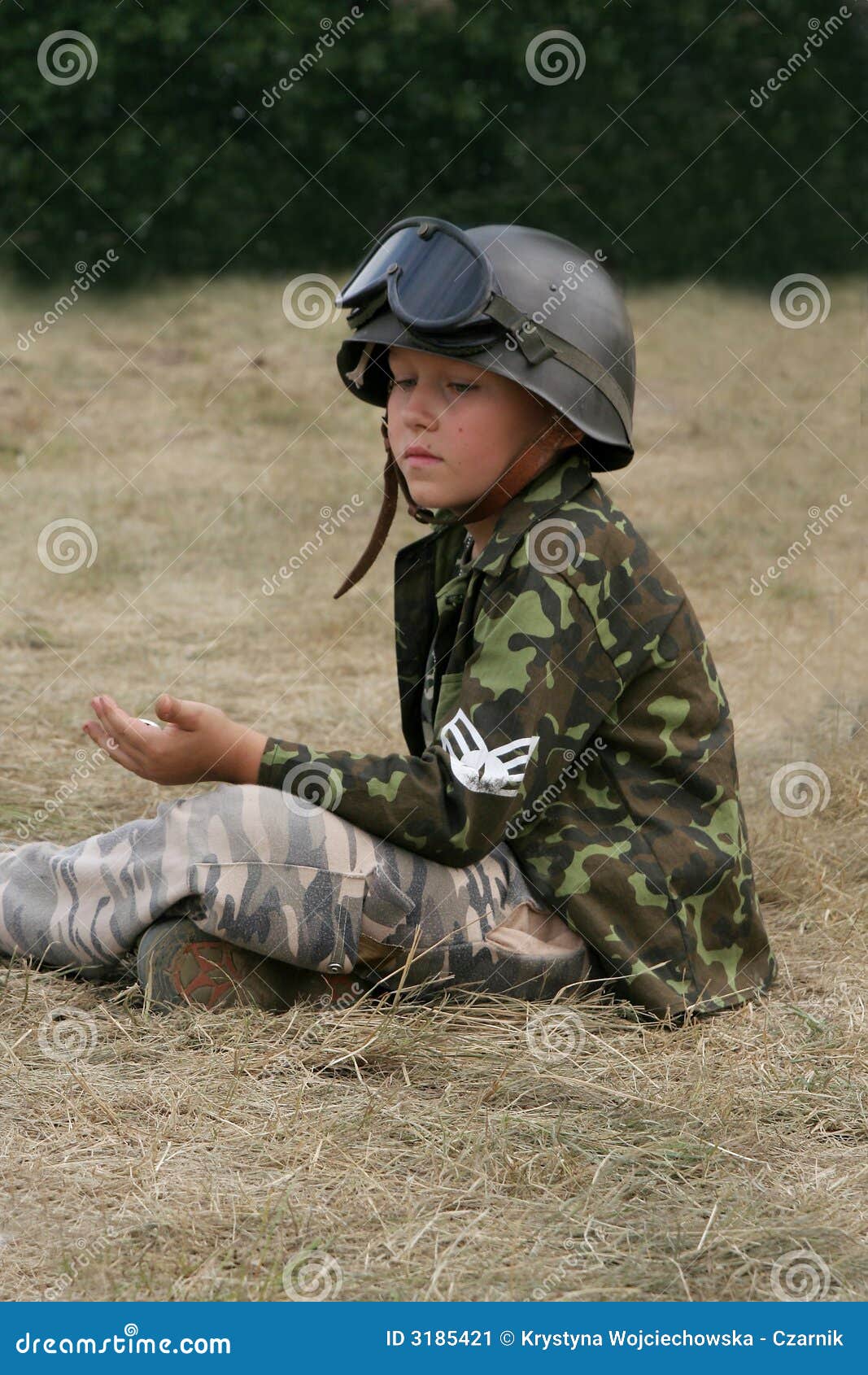 Military boy stock image. Image of arms, young, outdoors - 3185421