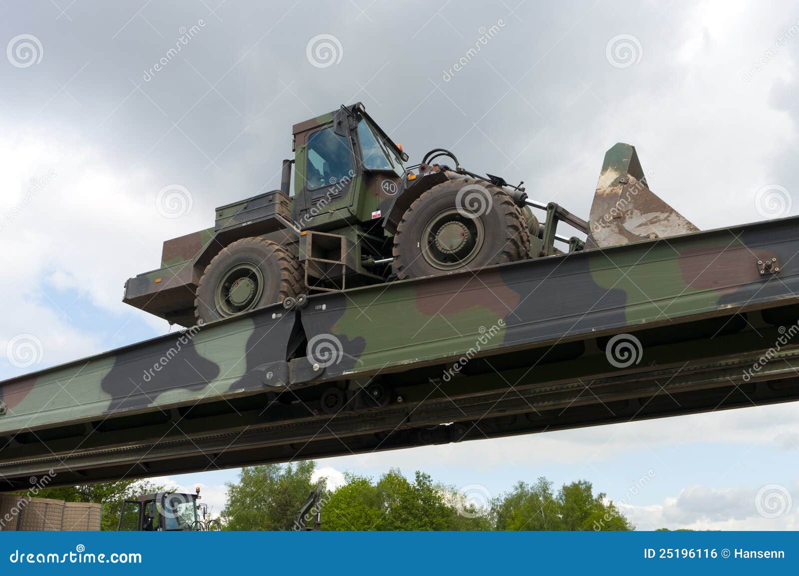 Military bridge stock photo. Image of vehicle, high, bailey - 25196116