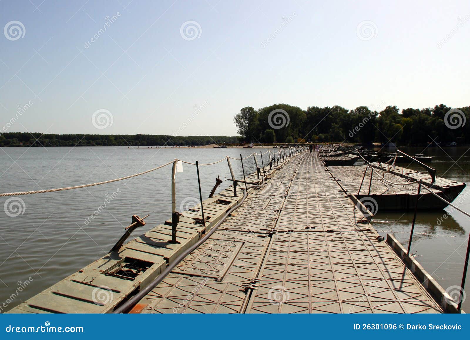 Military bridge stock photo. Image of military, river - 26301096