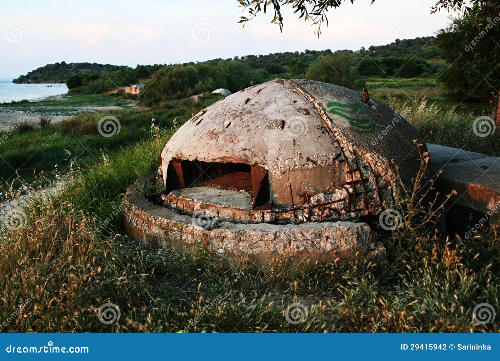 Military bunker stock photo. Image of military, grass - 29415942