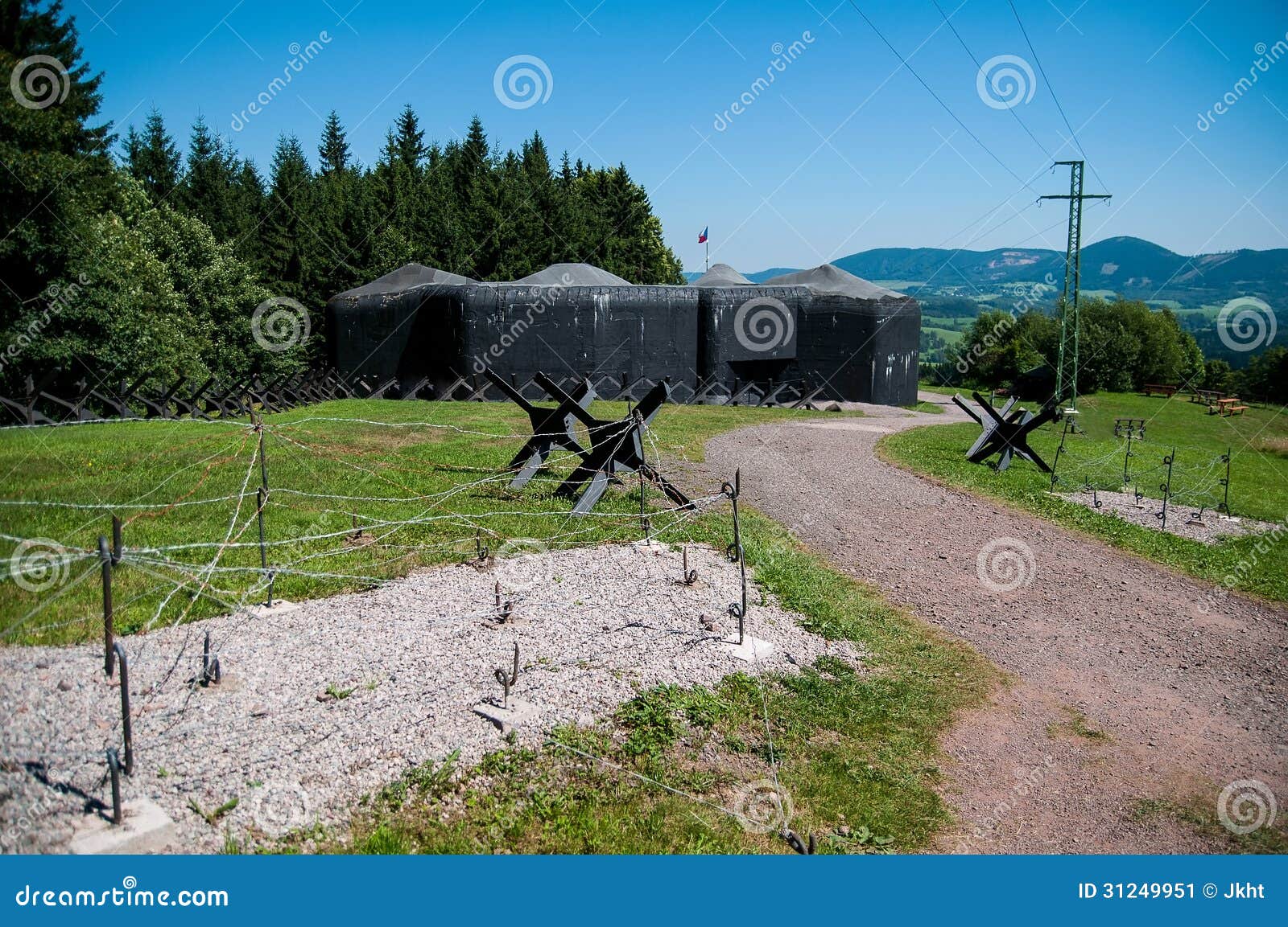 Military bunker stock image. Image of tree, barriers - 31249951