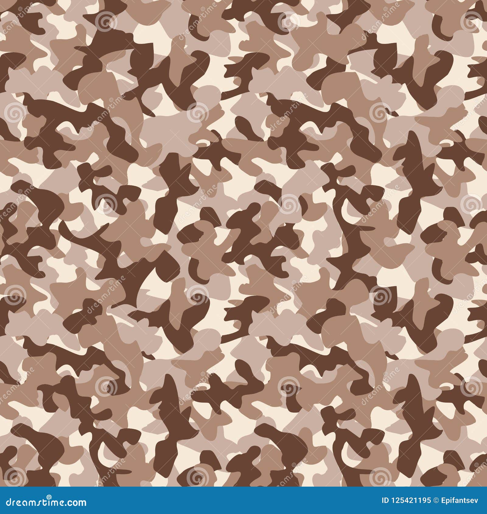 Military Camo Seamless Pattern. Camouflage Backdrop in Desert Brown ... Military Camo Seamless Pattern. Camouflage Backdrop in Desert Brown ...
