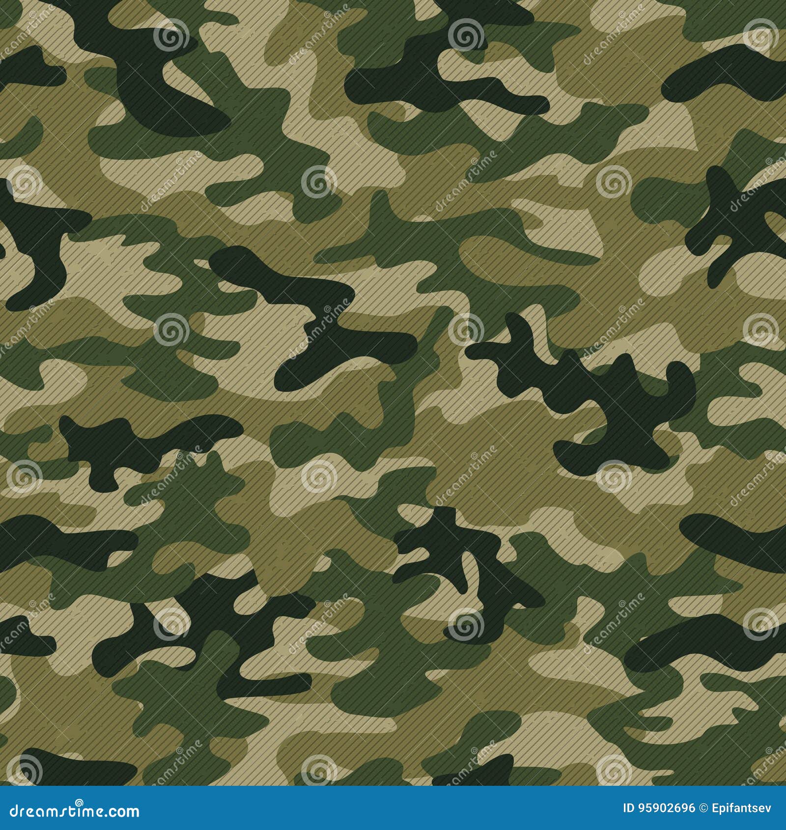 Military Camo Seamless Pattern. Camouflage Backdrop In Red. Vector ...