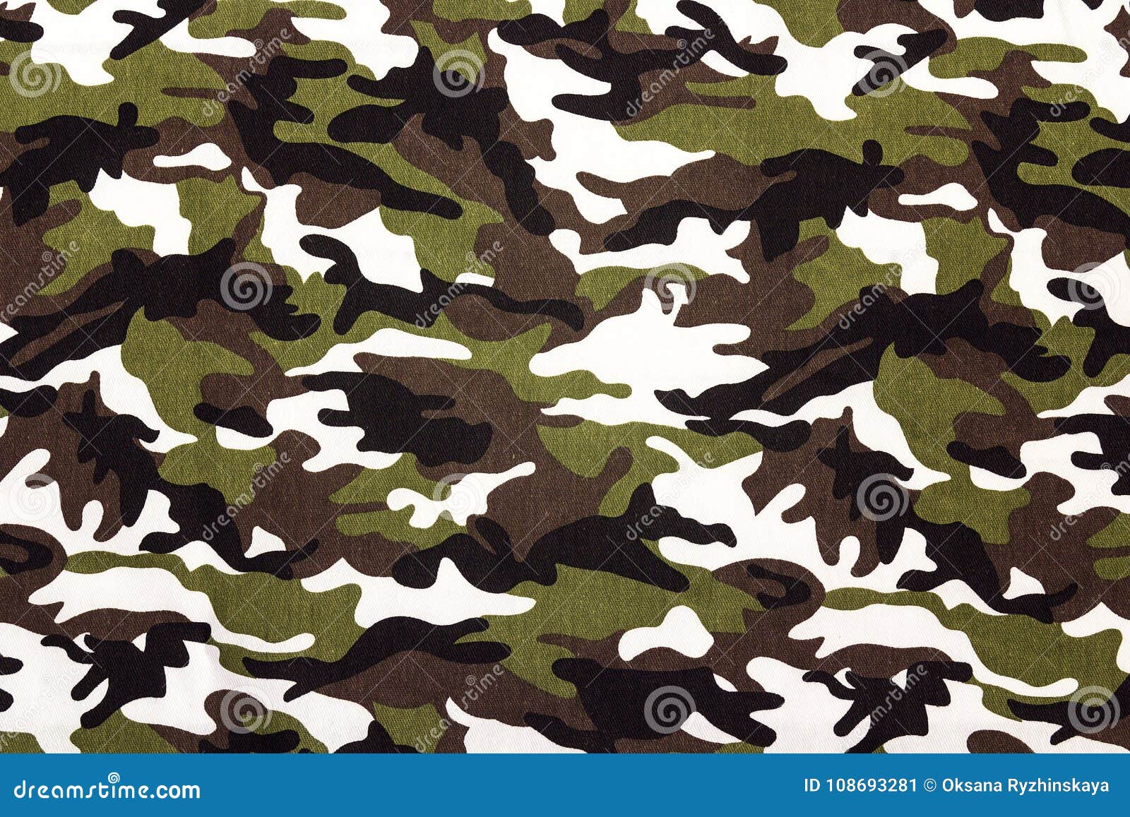 Military Camouflage Cloth Pattern Background. Stock Image - Image of ...