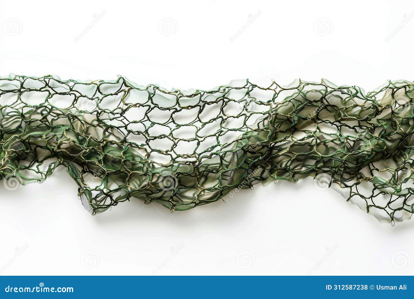 Military Camouflage Netting on White Background Stock Illustration ...
