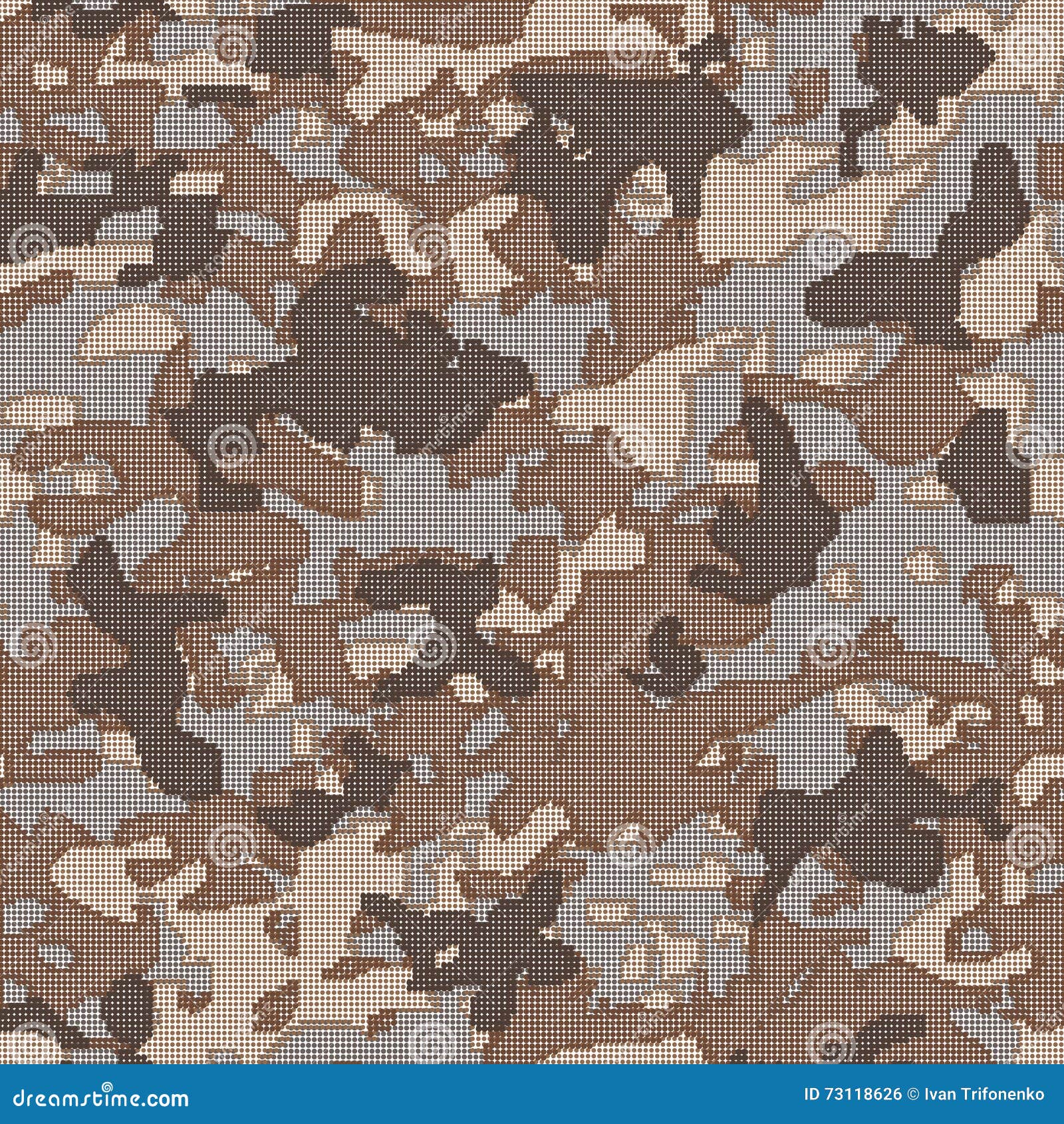Military Camouflage. Pattern on the Fabric Stock Vector - Illustration ...