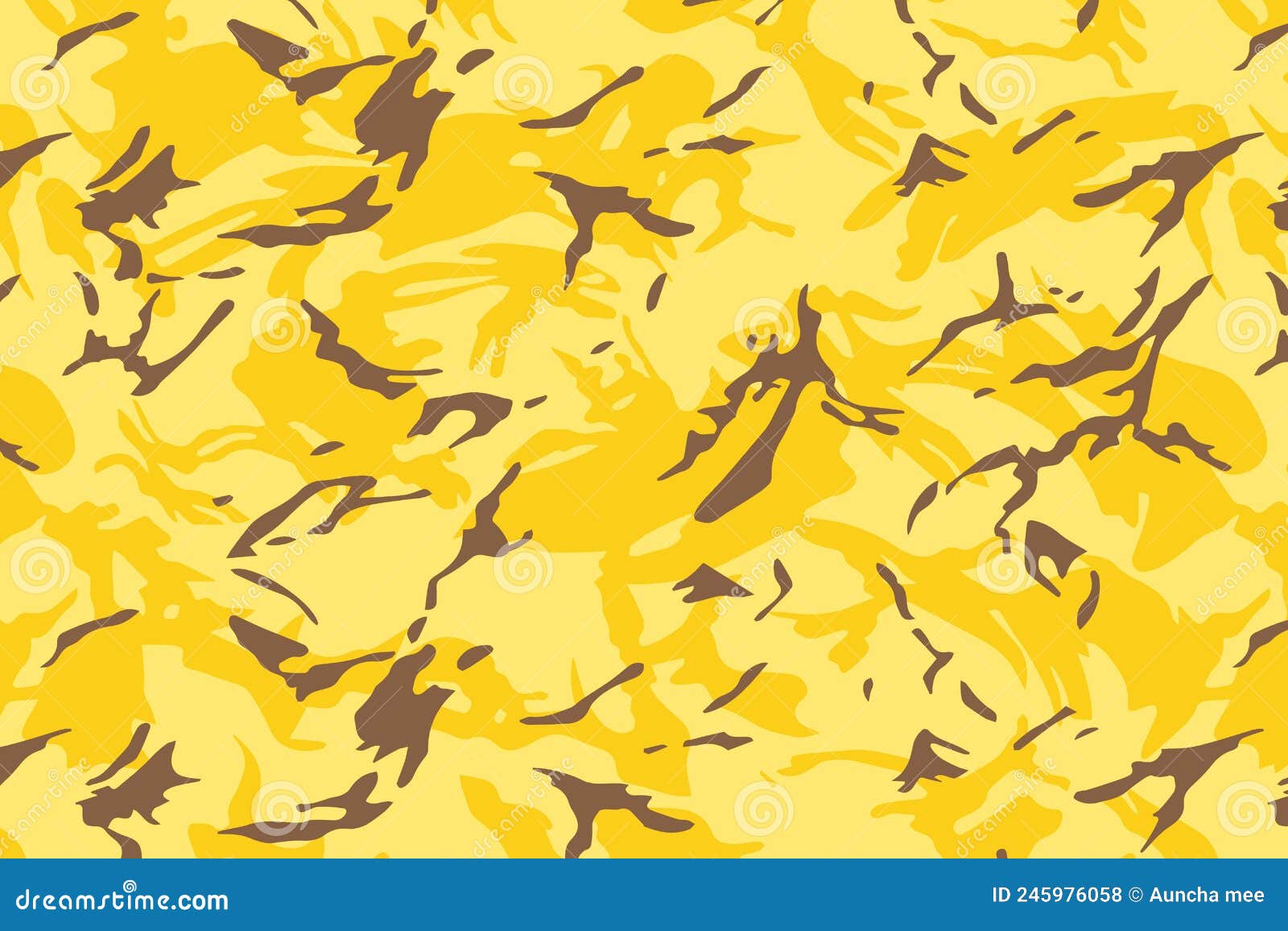 Military Camouflage Pattern on Yellow Background - Illustration Design ...