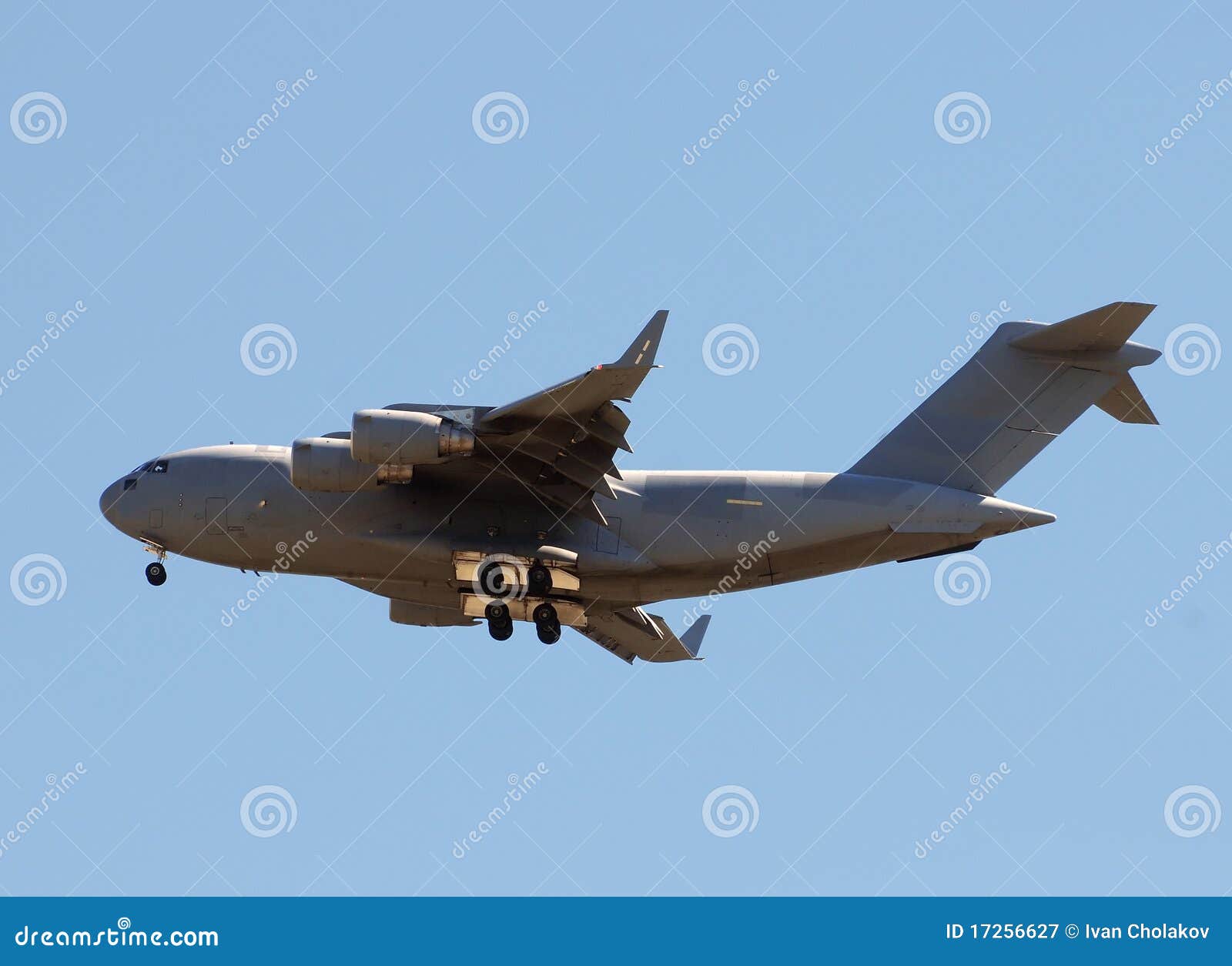 Military cargo jet stock image. Image of transportation - 17256627