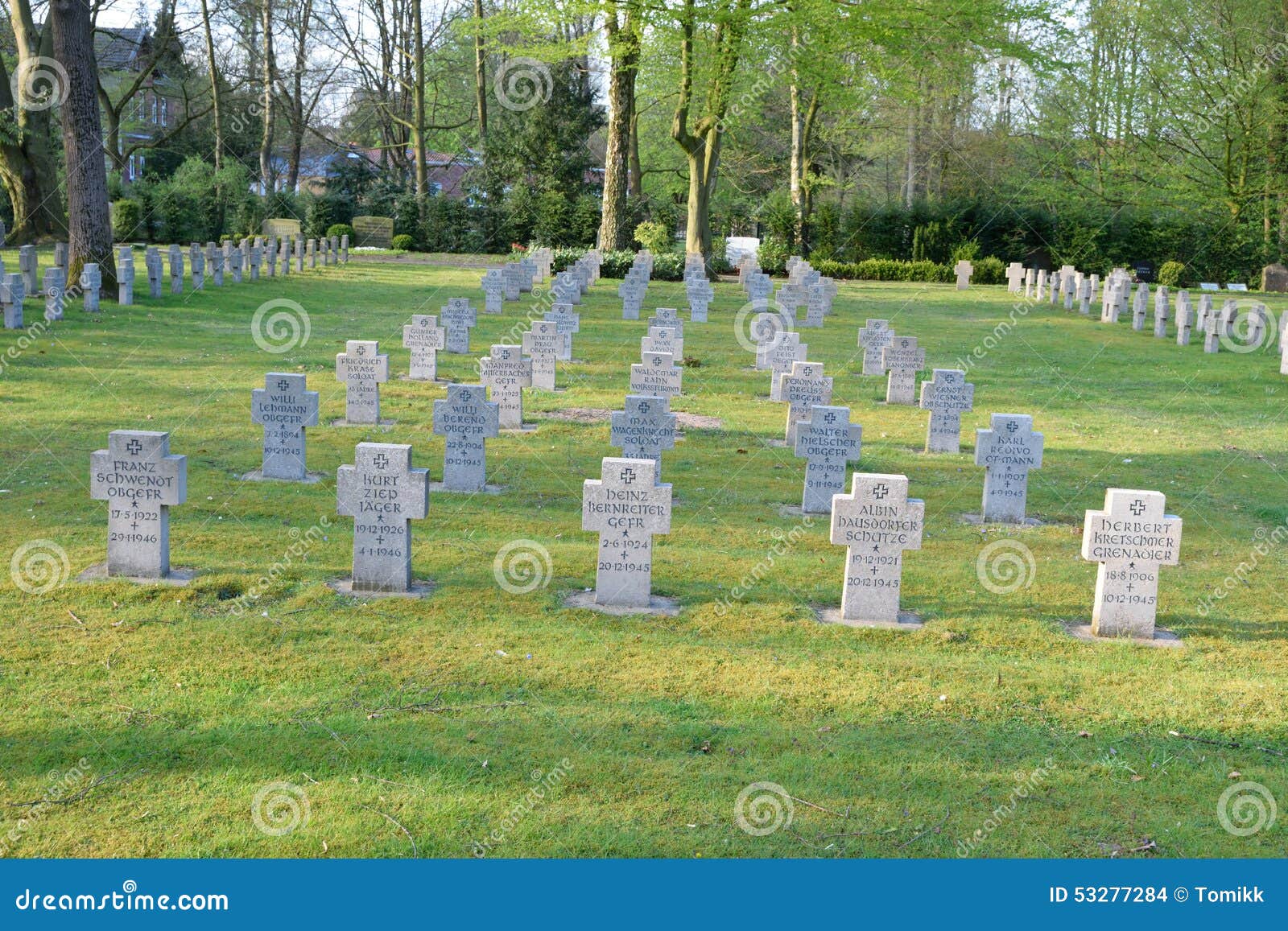 Military Cemetery Germany Second War Editorial Stock Image - Image of ...