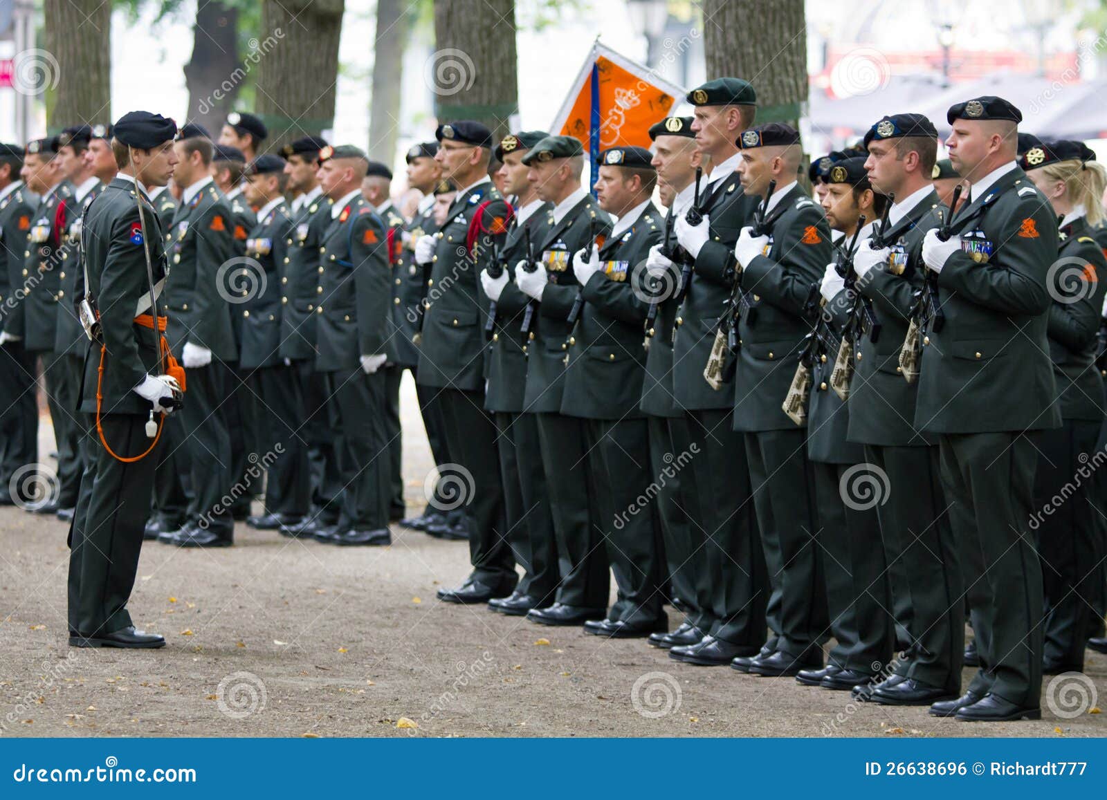 Military Ceremony - the Netherlands Editorial Photo - Image of regiment ...
