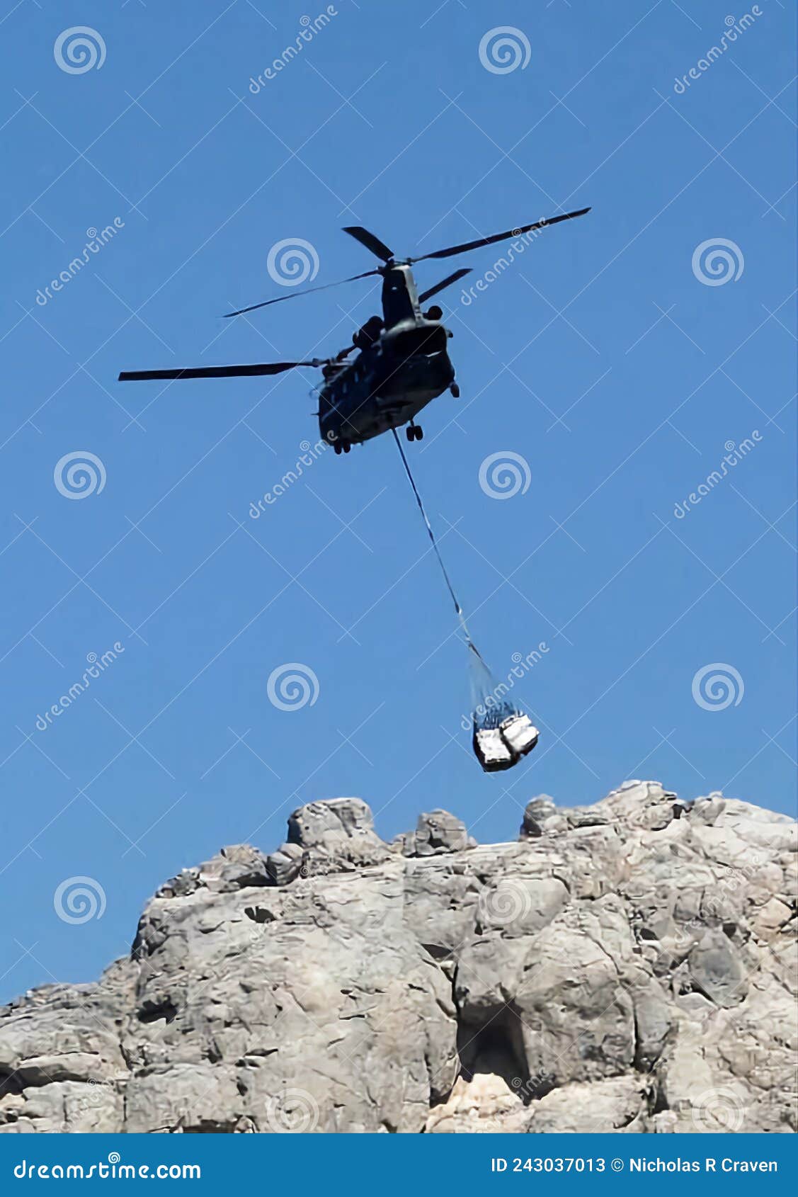 Military ch47 chopper stock image. Image of helicopter - 243037013