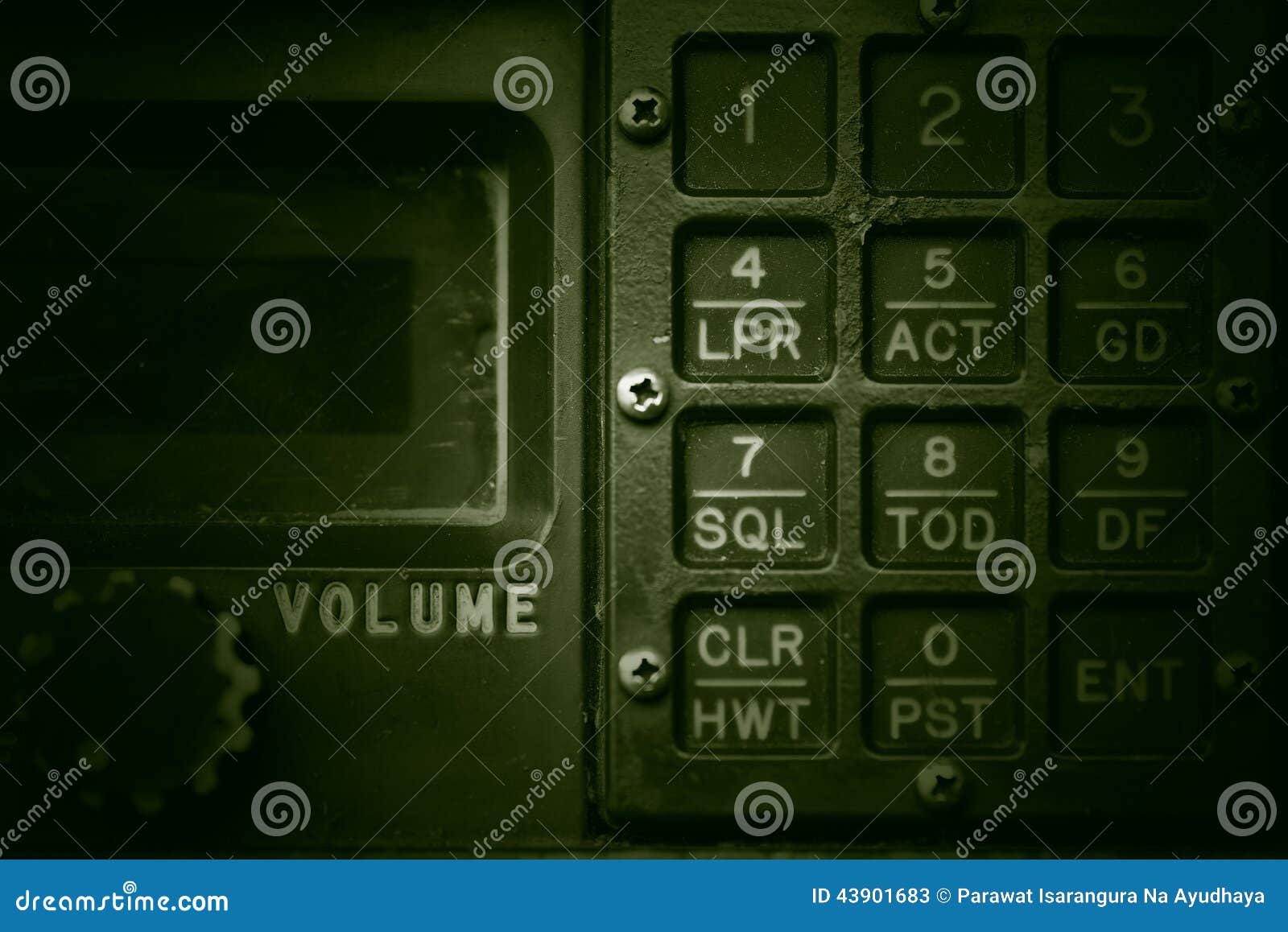 Military Communication Control Panel. Stock Image - Image of object ...