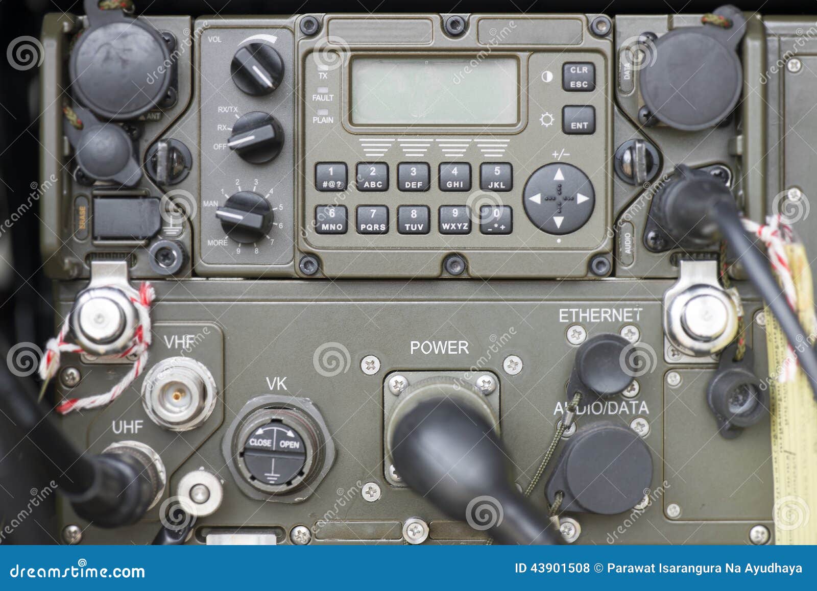 Military Communication Control Panel. Stock Photo - Image of technology ...