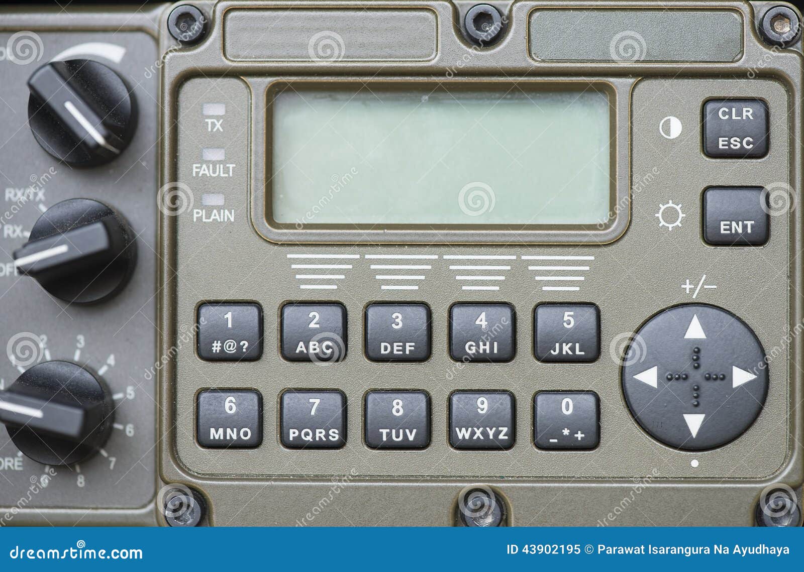Military Communication Control Panel. Stock Image - Image of number ...