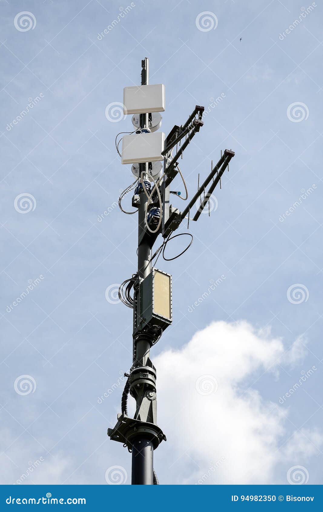Military Communications Data Transmission Antenna Stock Photo - Image ...