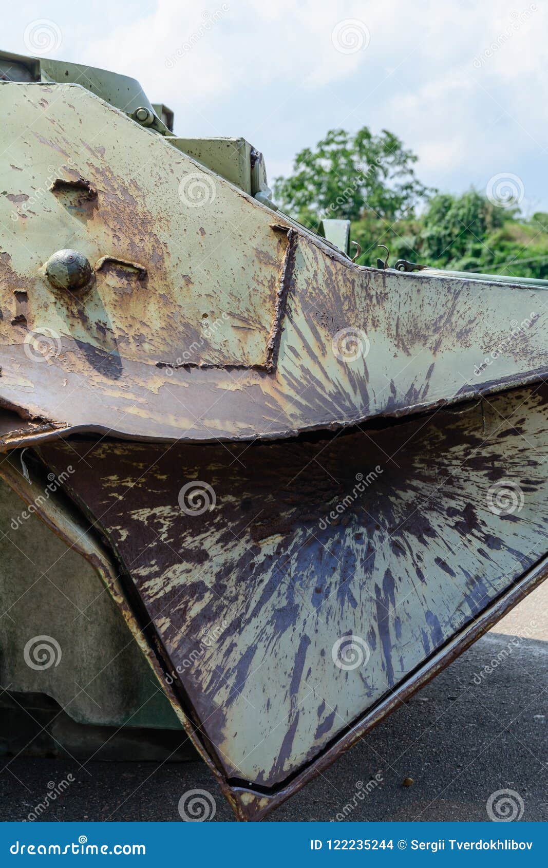 Military Conflict and Broken Military Equipment. Hit the Projectile in ...