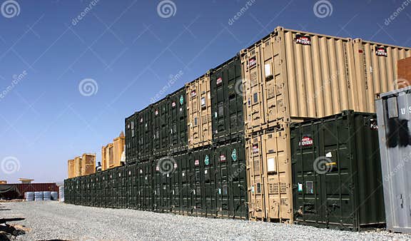 Military containers stock photo. Image of camouflage - 11224080