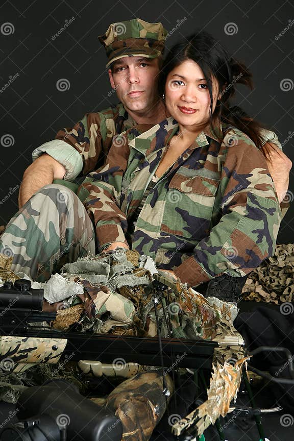 Military Couple stock image. Image of share, male, boyfriend - 4149497
