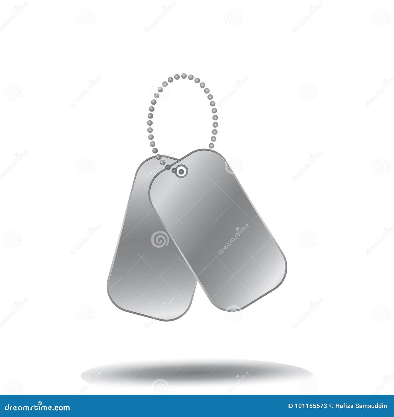 Military Dog Tags. Vector Illustration Decorative Design Stock Vector ...