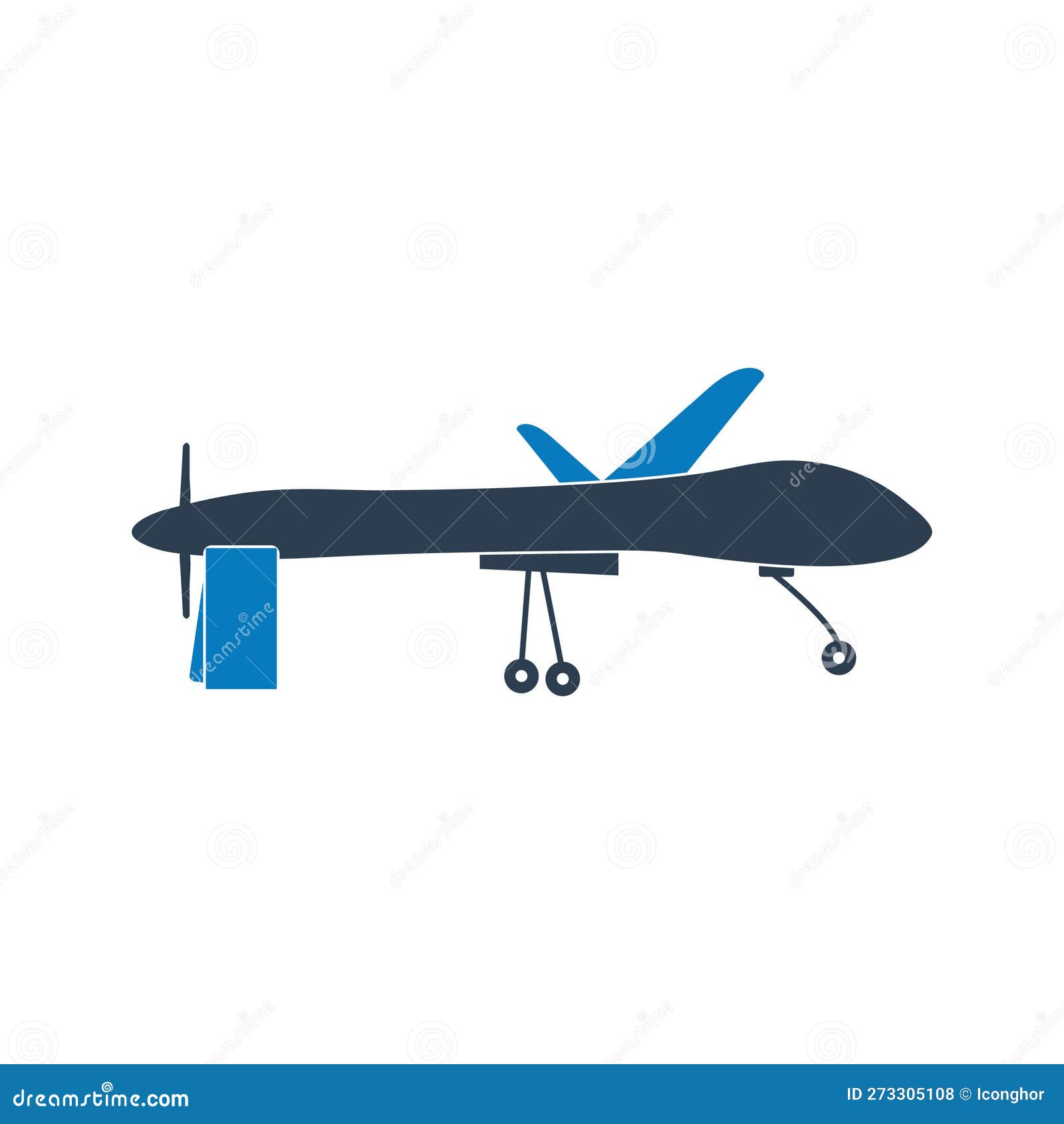 Military Drone Icon. Editable Vector EPS Symbol Stock Vector ...