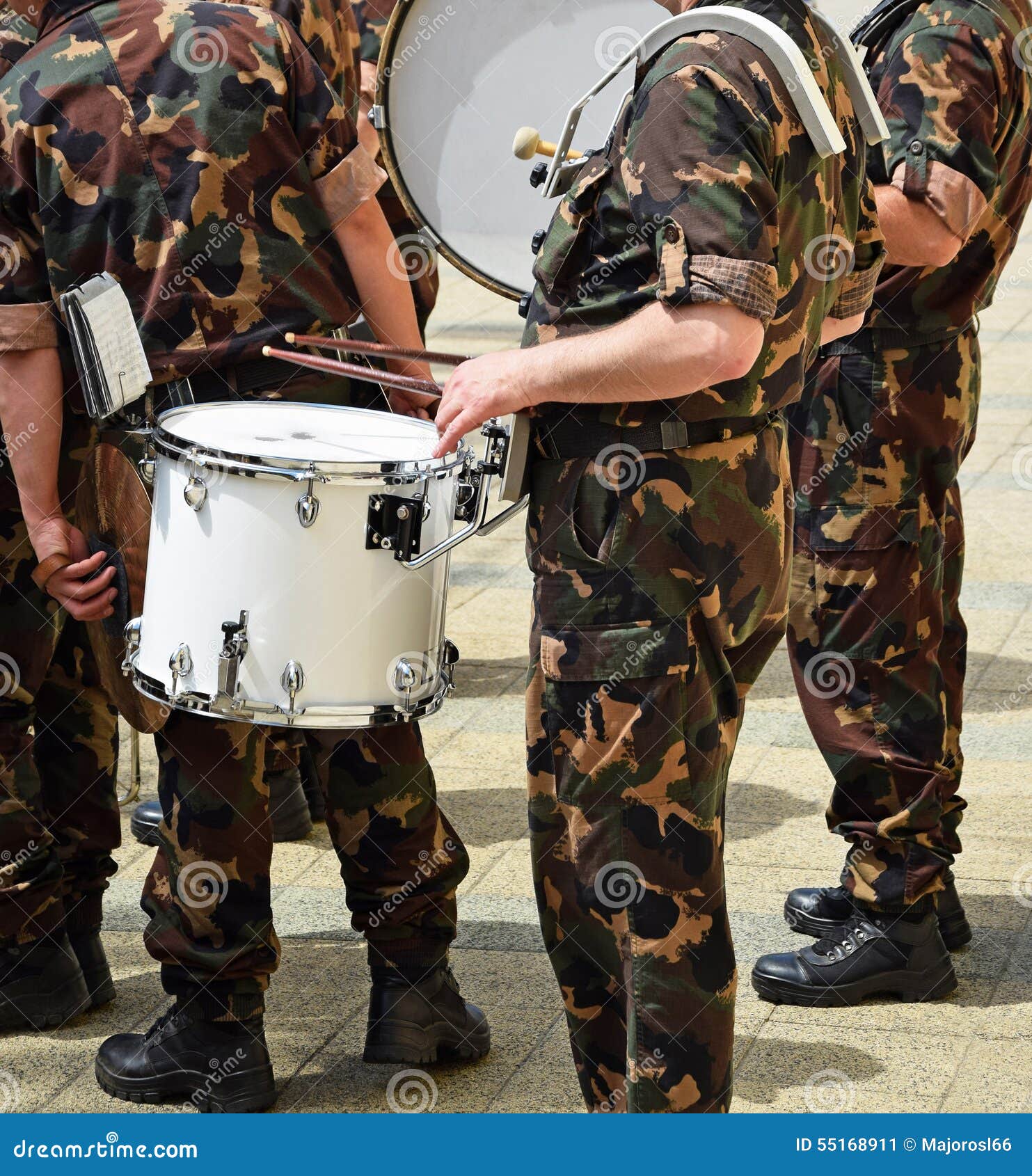 Military drummer stock image. Image of soldier, view - 55168911