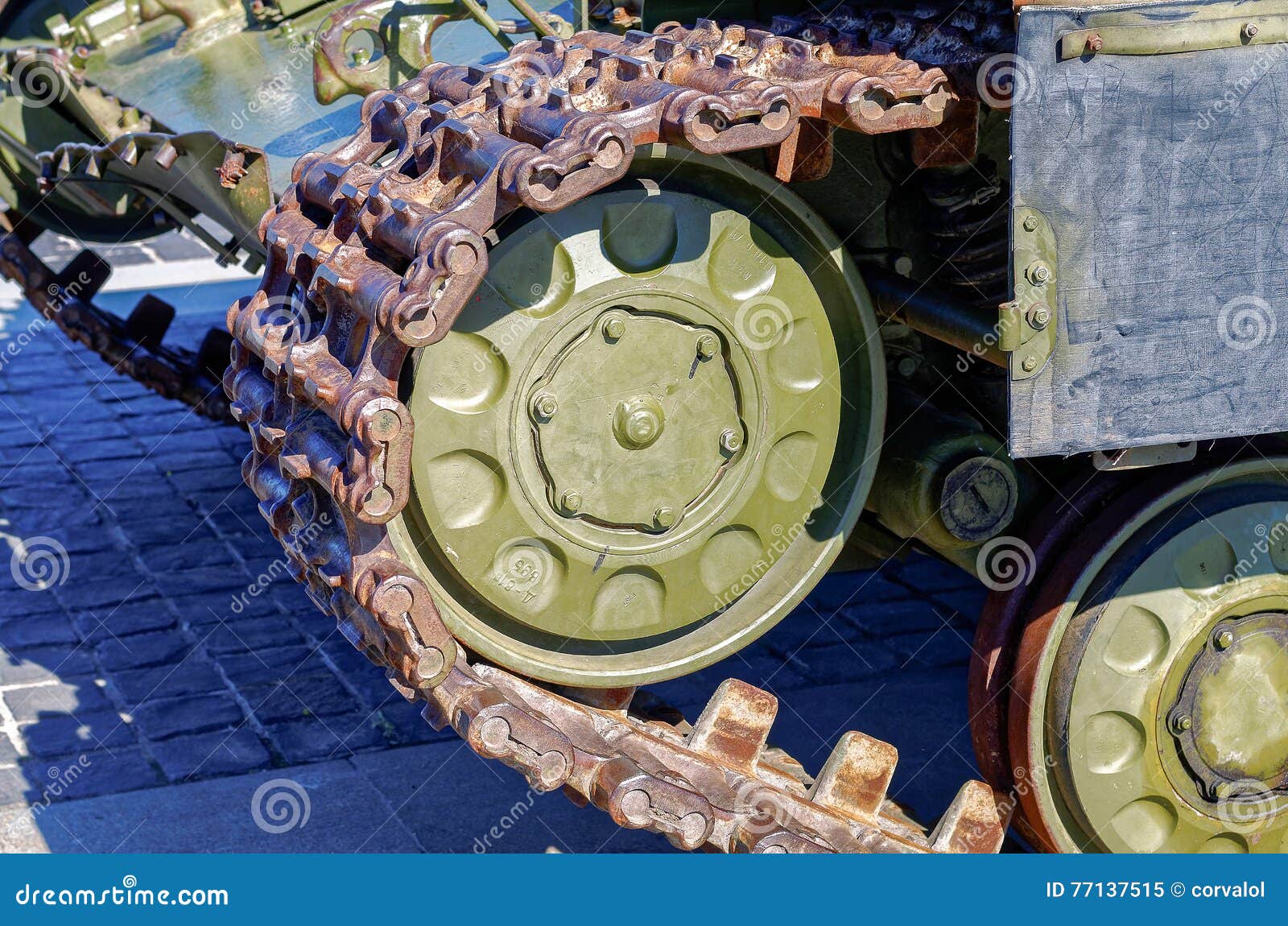Military Equipment Tank. Tank Tracks. Stock Image - Image of military ...