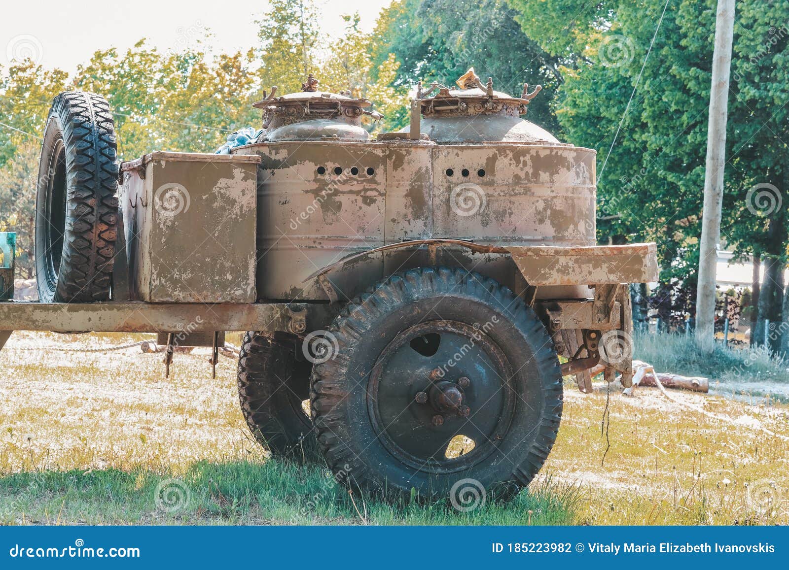 Military Field Kitchen of the Soviet Army Stock Photo - Image of grass ...