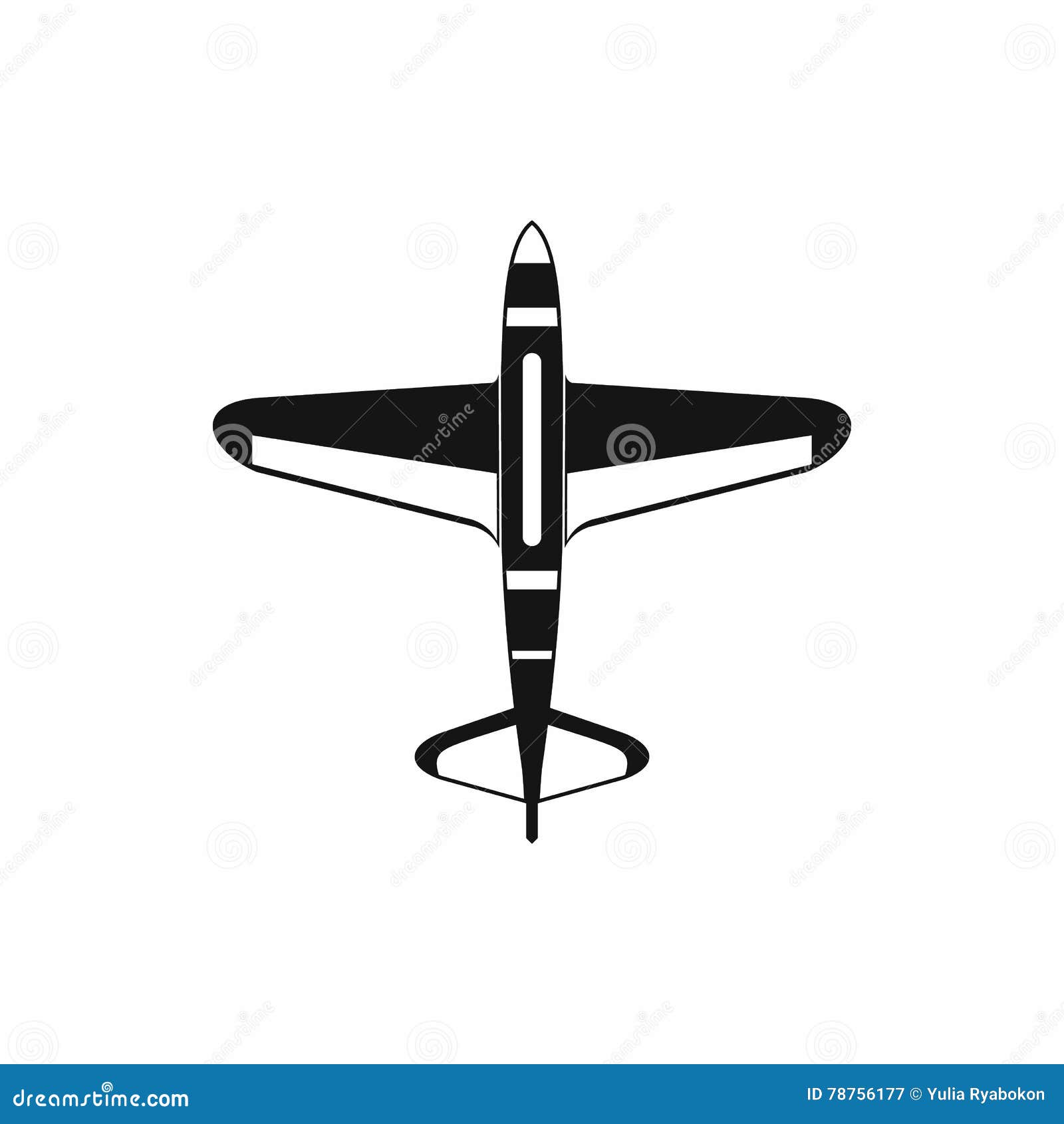 Military Fighter Jet Icon, Simple Style Stock Vector - Illustration of ...
