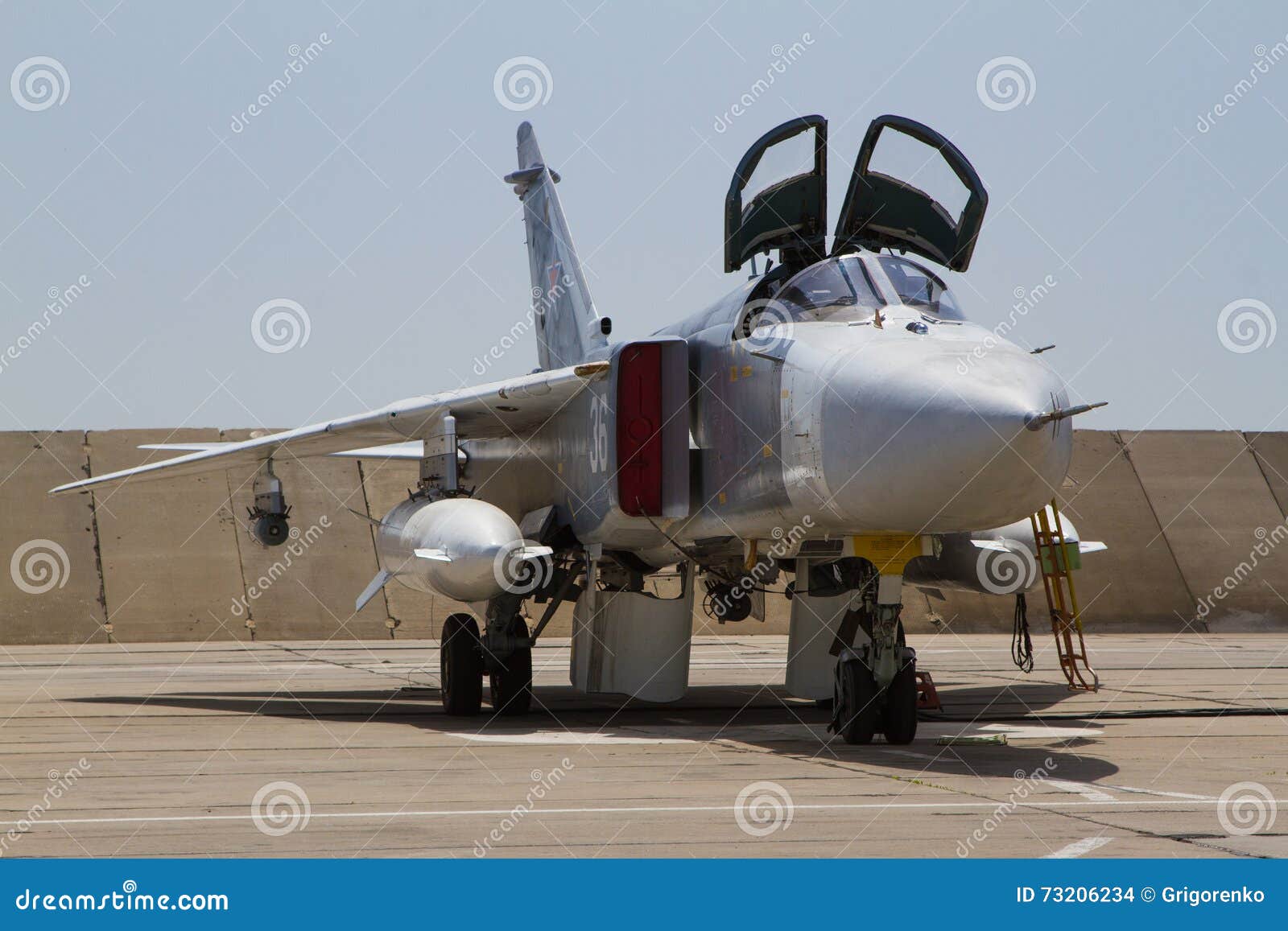 Military Fighter Jet. Service before Flight Editorial Stock Image ...