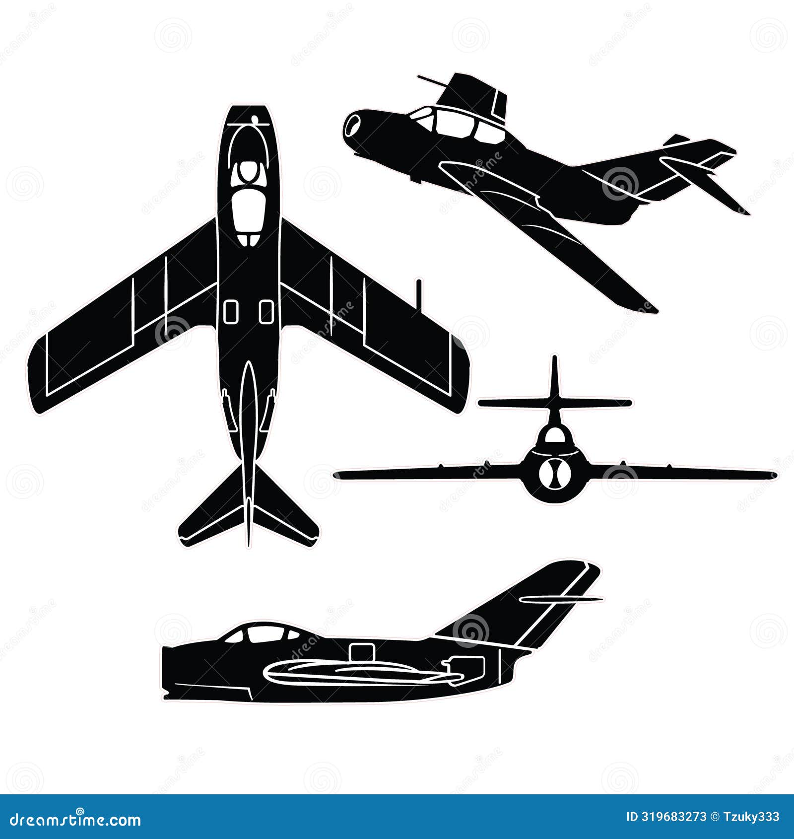 Military Fighter Jet Set Vector Design for Laser and Vinyl Projects ...