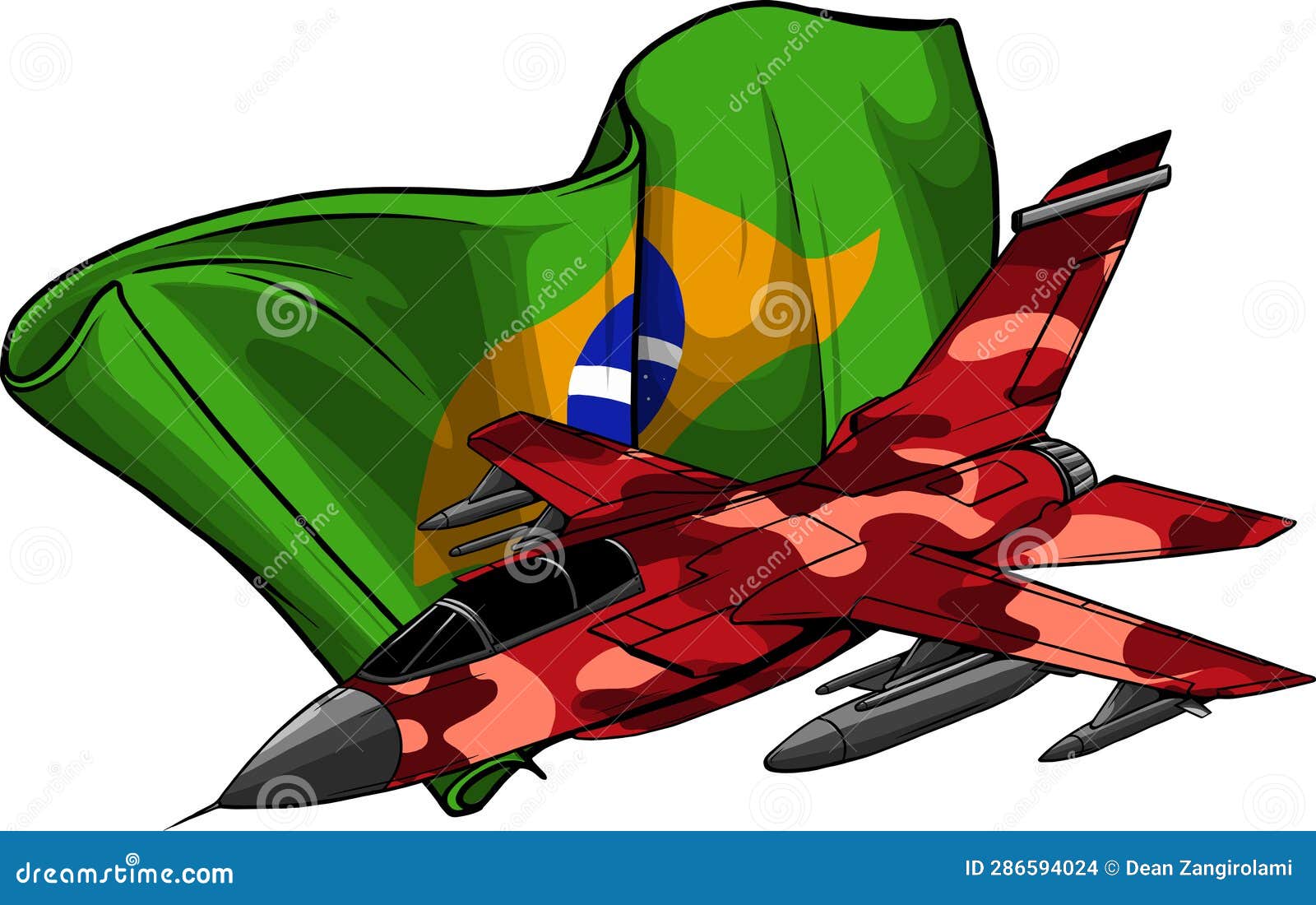 Military Fighter Jets with Italian Flag Vector Stock Illustration ...
