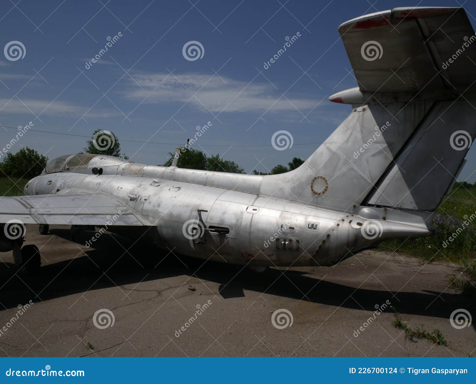 Military Fighter Plane Old Abandoned Broken. Military Abandoned ...