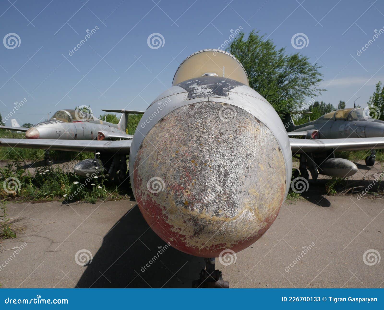 Military Fighter Plane Old Abandoned Broken. Military Abandoned ...