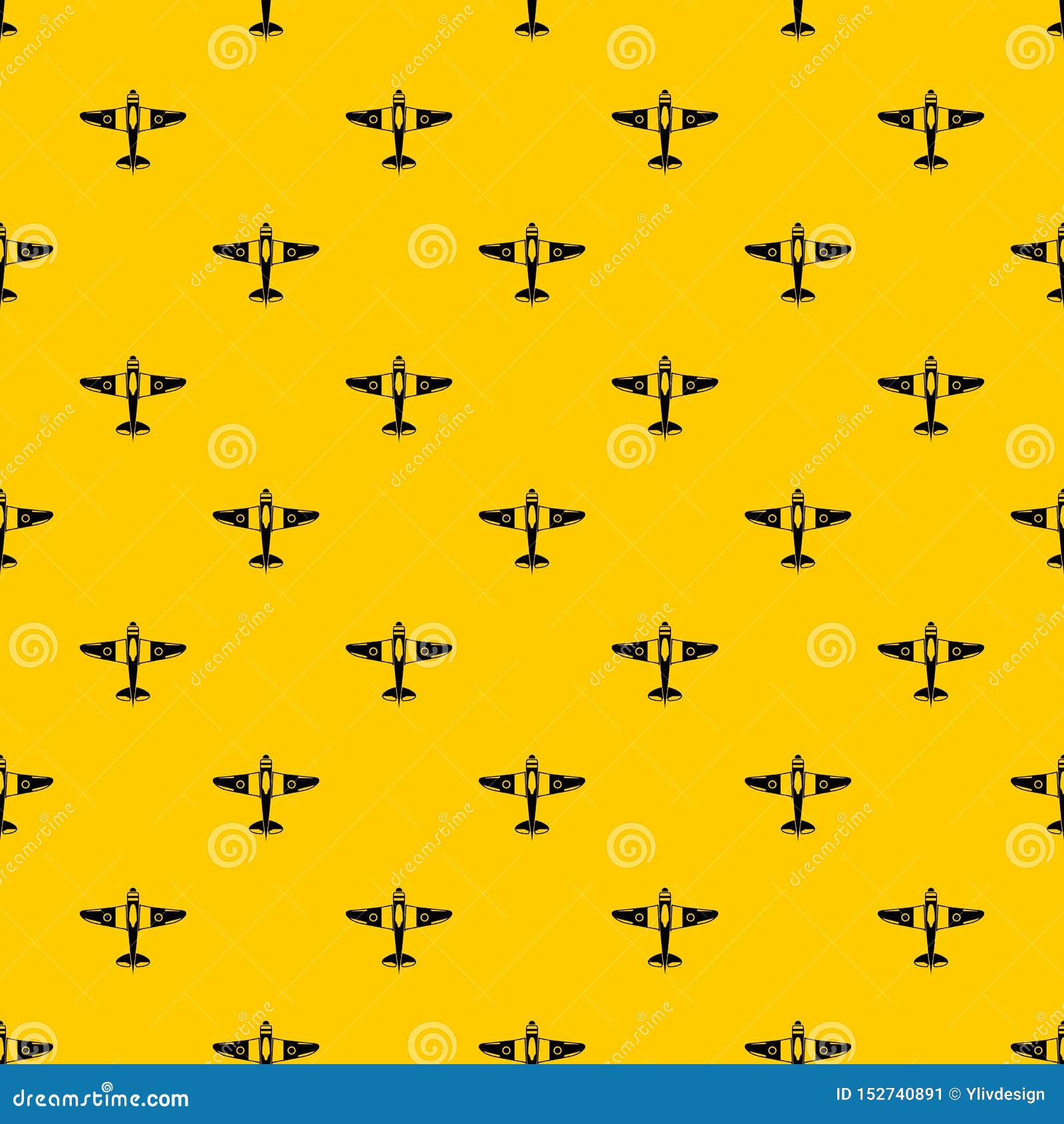 Military Fighter Plane Pattern Vector Stock Vector - Illustration of ...