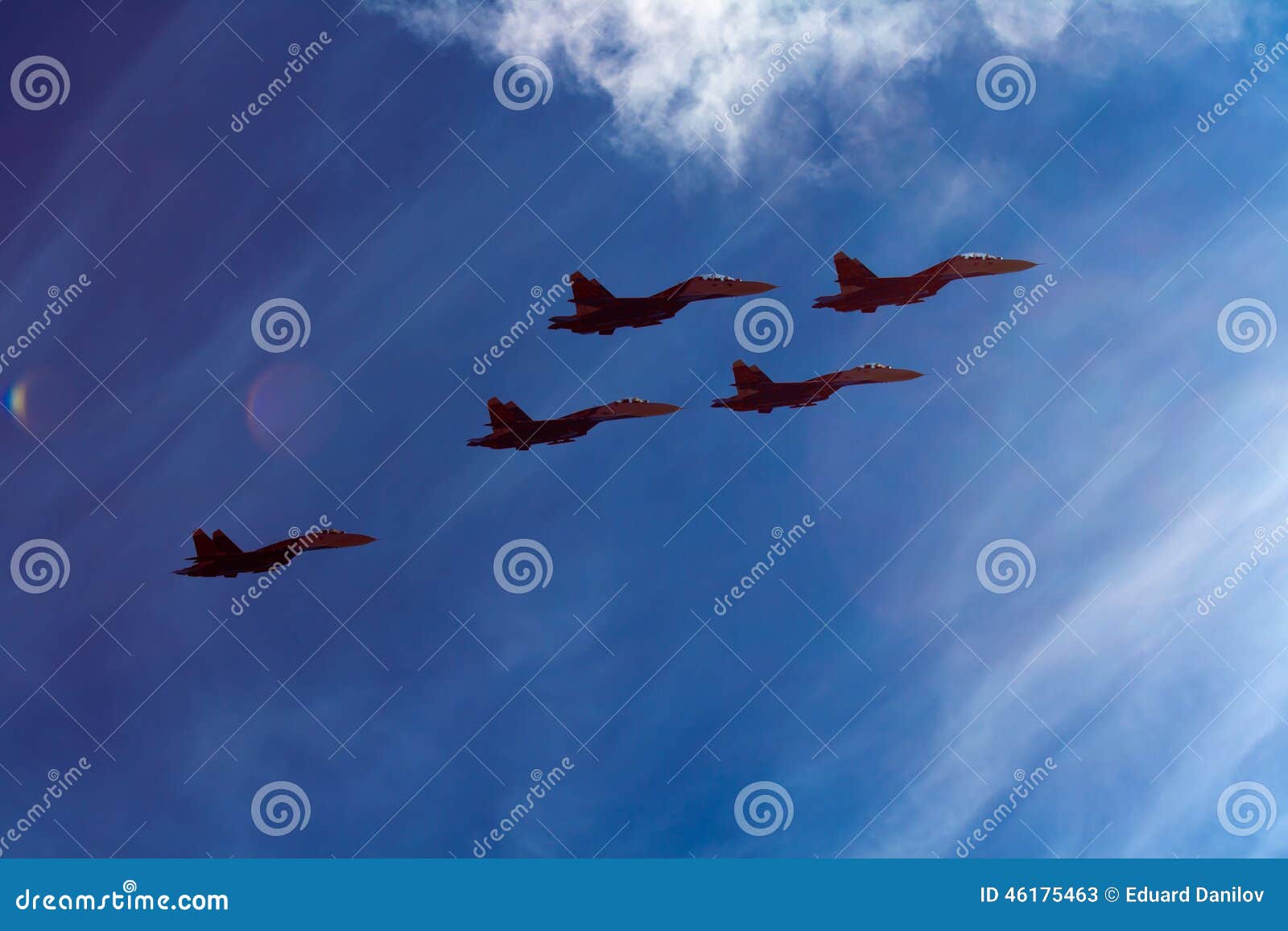 Military Fighters Jet Three Group Aircraft At High Speed Above The Road ...