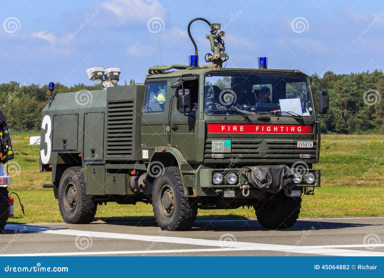 Military fire engine editorial photography. Image of engine - 45064882