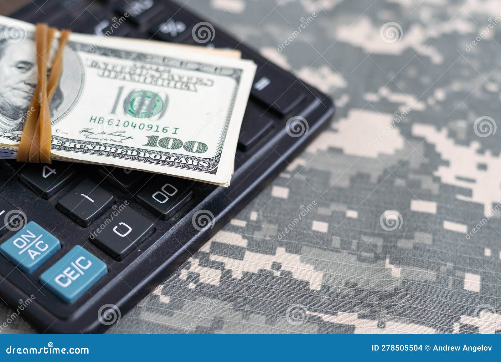 The Military Form of the Dollar Stock Photo - Image of wealth, business ...