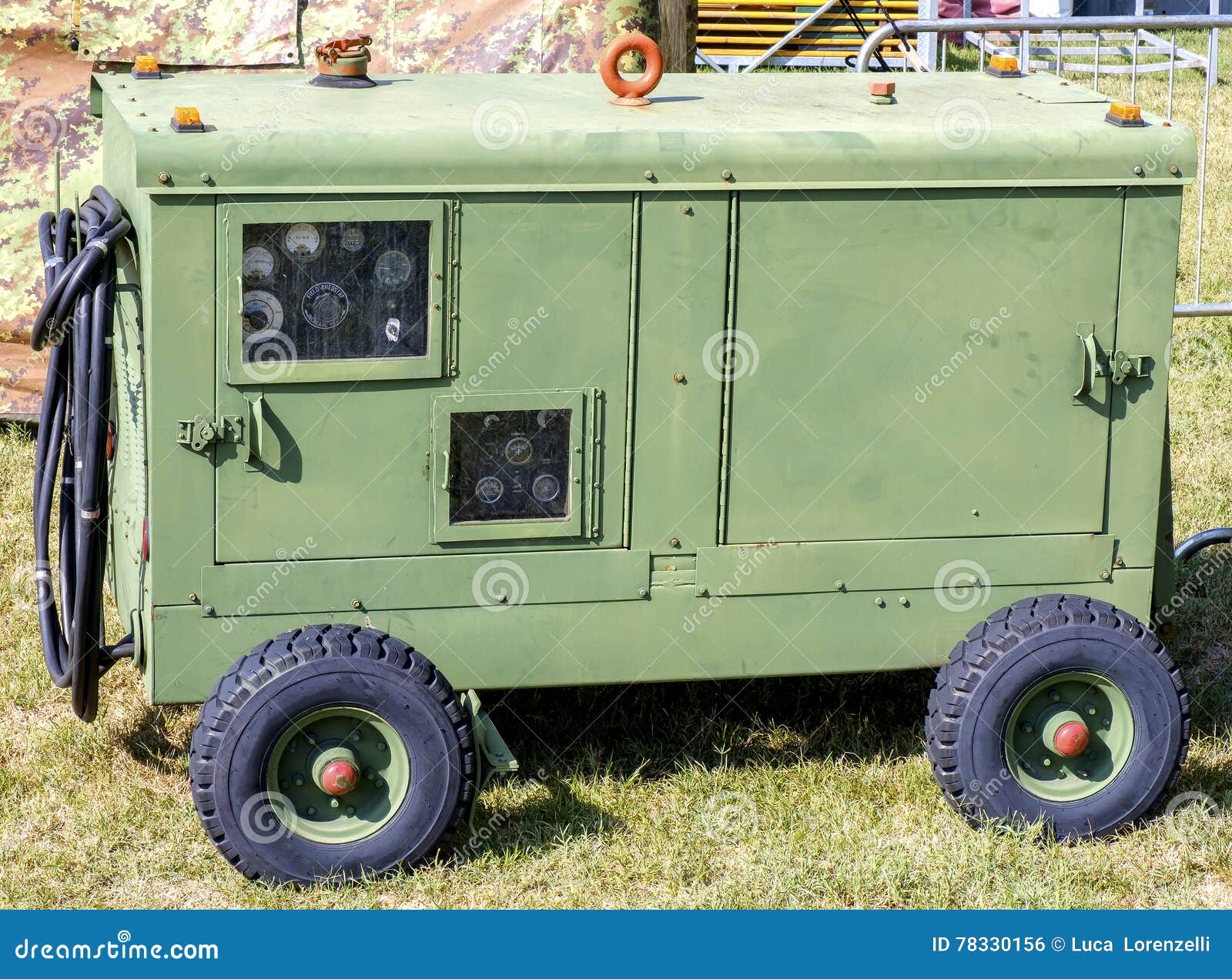 Military Generator Green Military Equipment Stock Photo - Image of ...