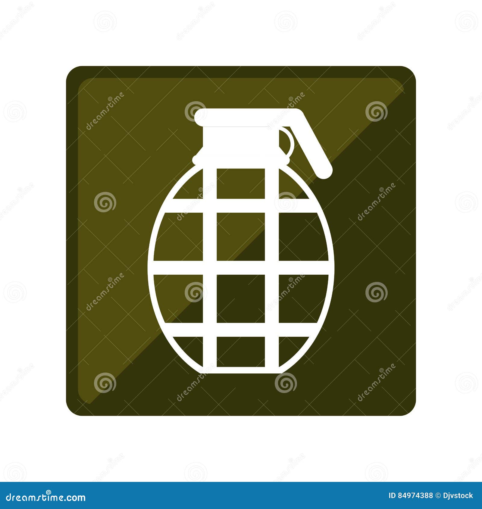 Military Grenade Emblem Icon Image Stock Illustration - Illustration of ...
