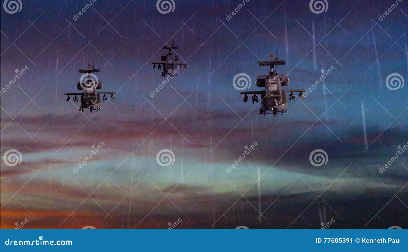 Military Gunships Being Hit By Missile And Exploding Royalty-Free Stock ...